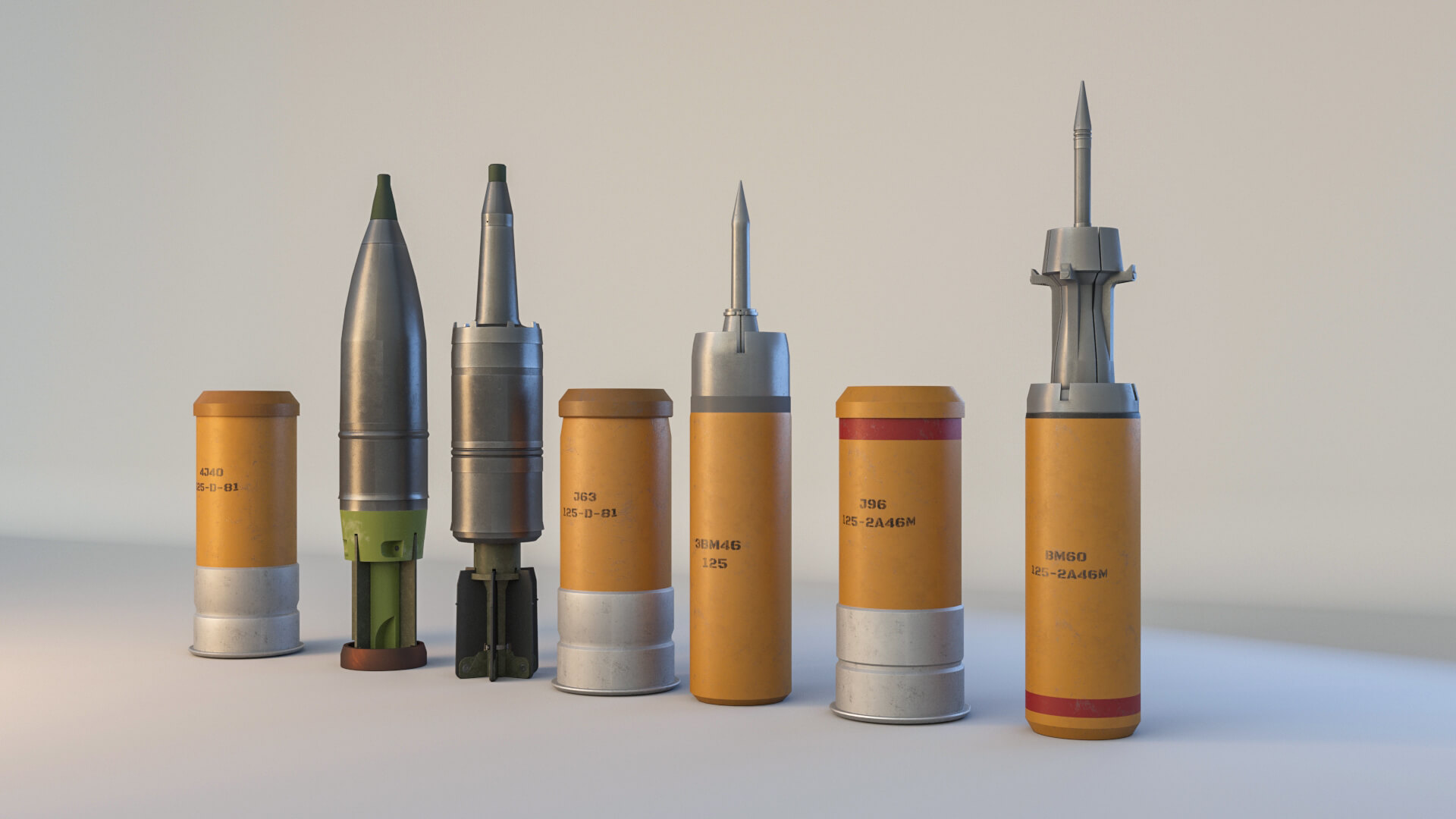 125mm Tank Missile - 3D Model by vardanvh