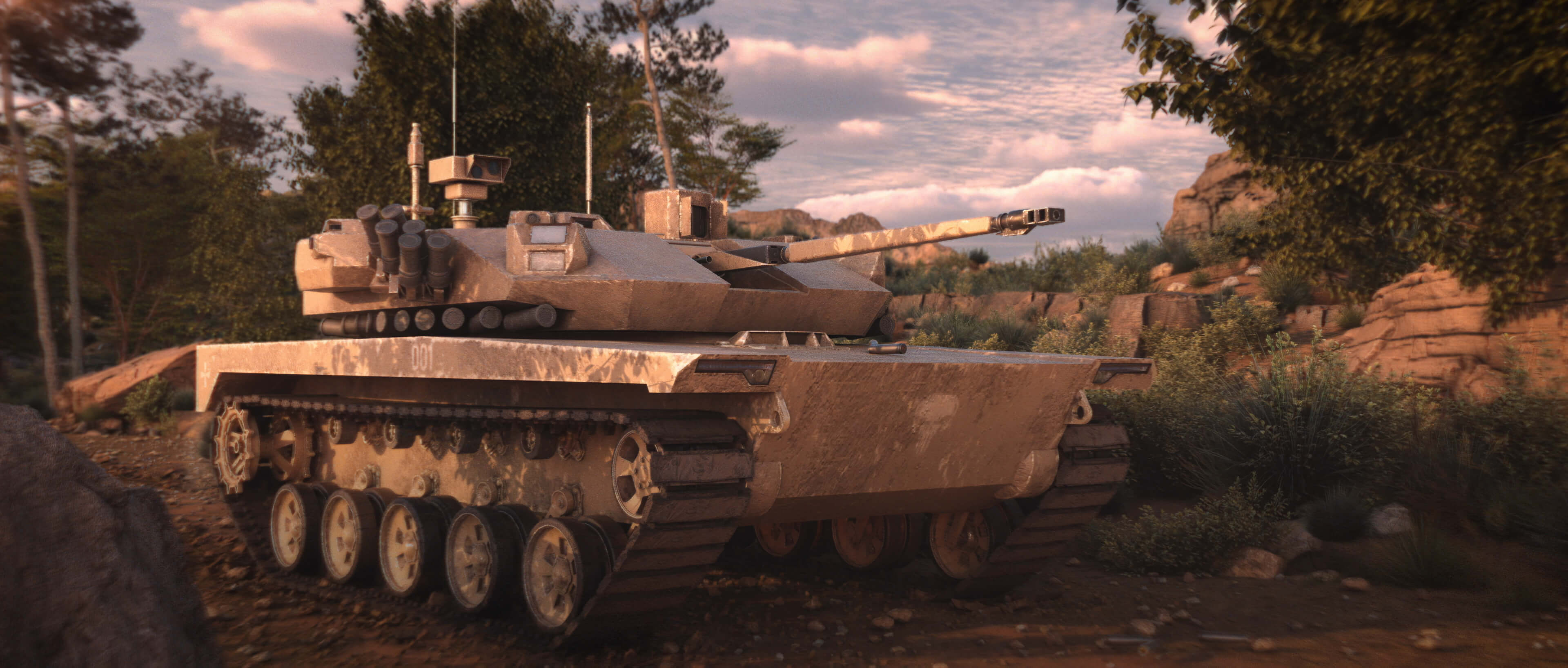 Arm Titan-X Drone Tank 3D Model by vardanvh