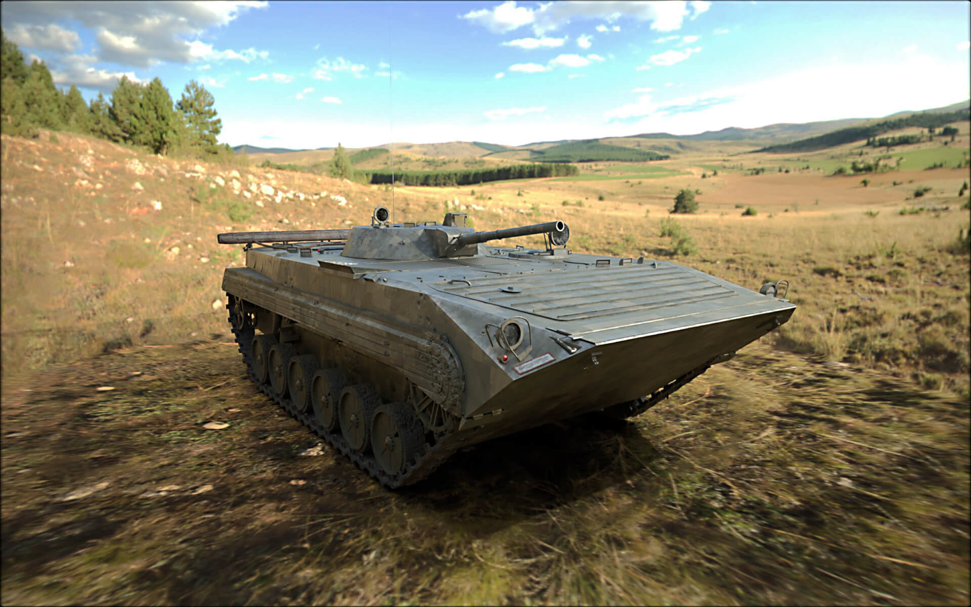 BMP 1 Military Tank - 3D Model by vardanvh