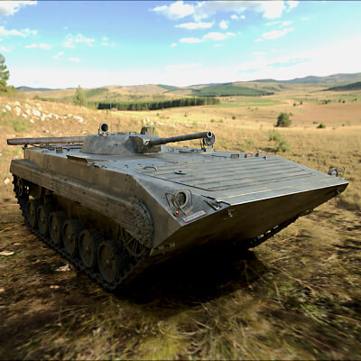 BMP 1 Military Tank - 3D Model by vardanvh