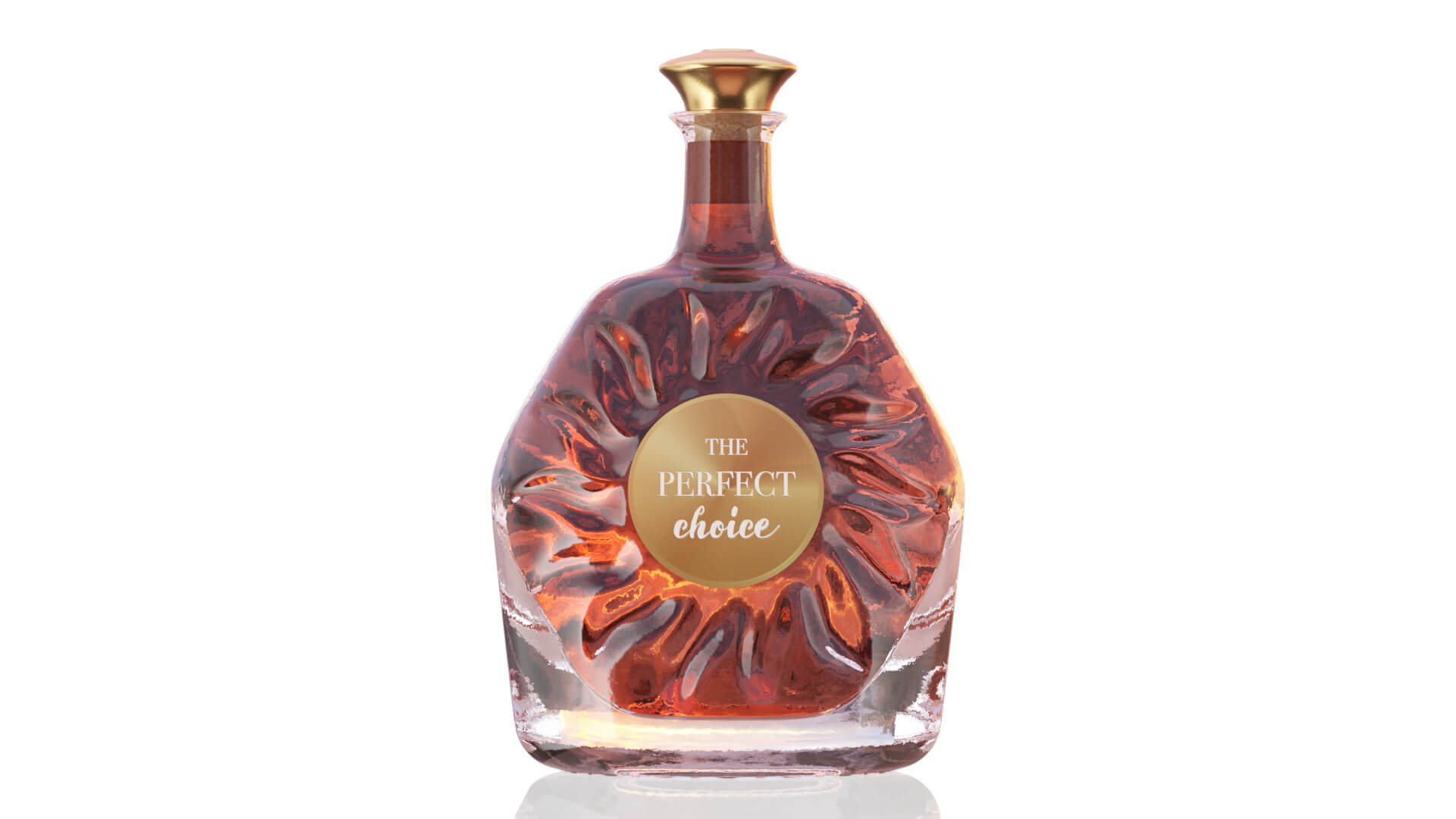 Brandy Bottle - 3D Model by vardanvh