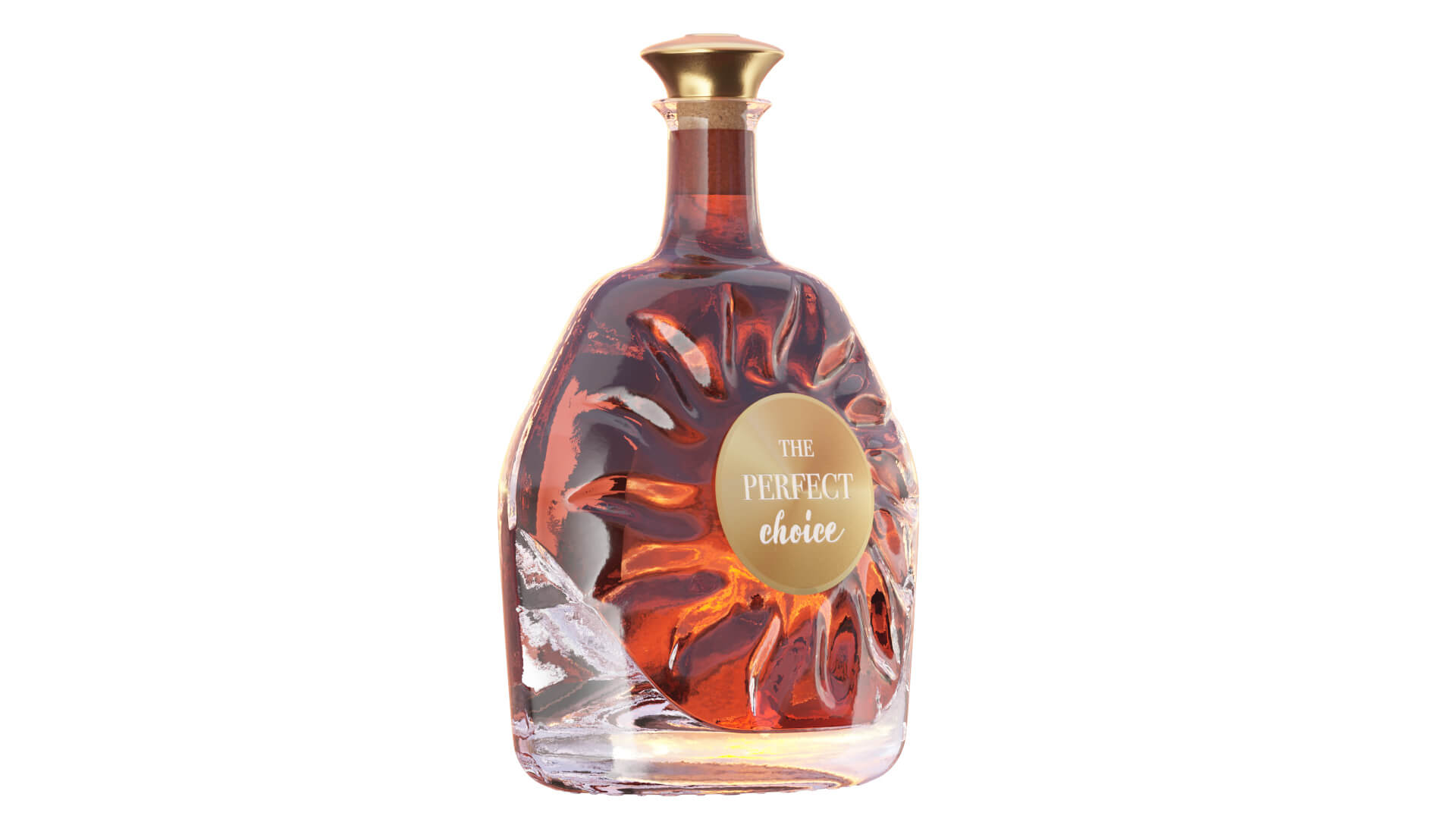 Brandy Bottle - 3D Model by vardanvh