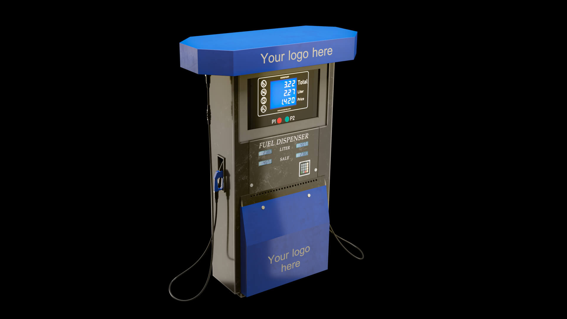Fuel Dispenser - 3D Model by vardanvh