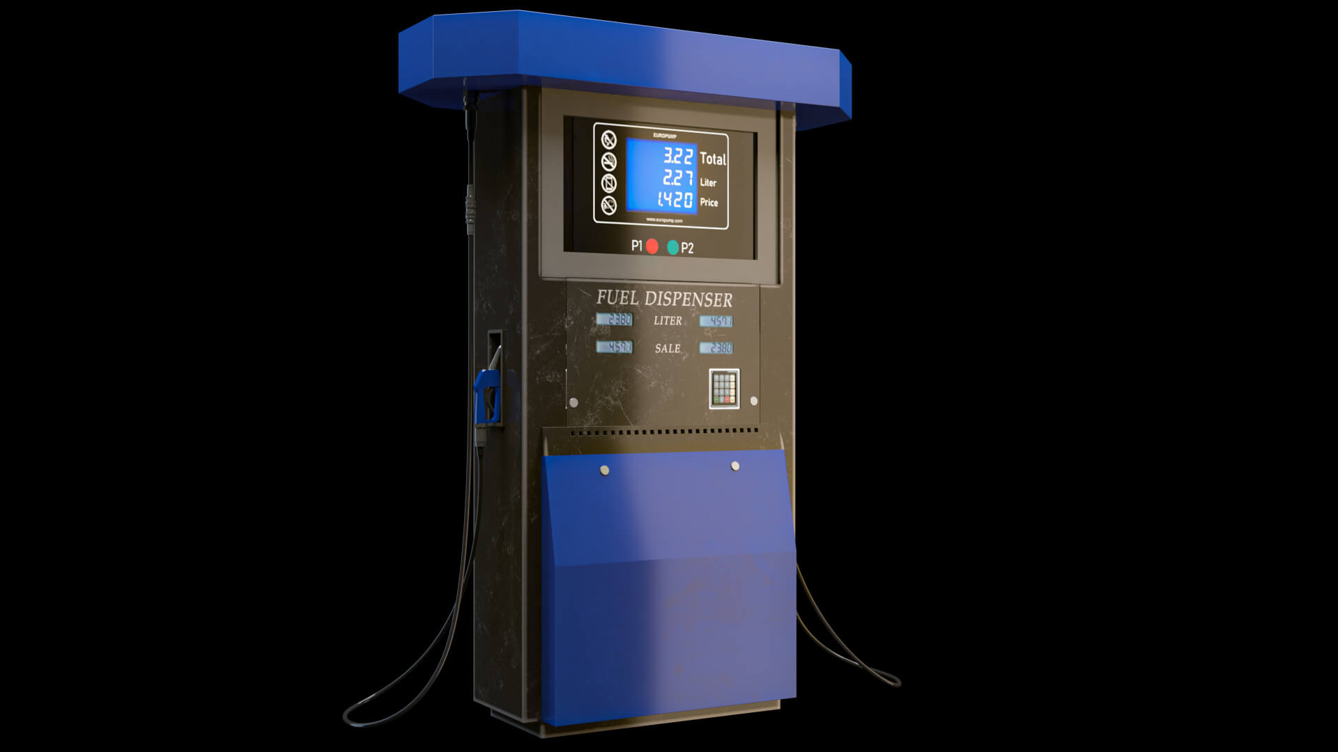 Fuel Dispenser - 3D Model by vardanvh