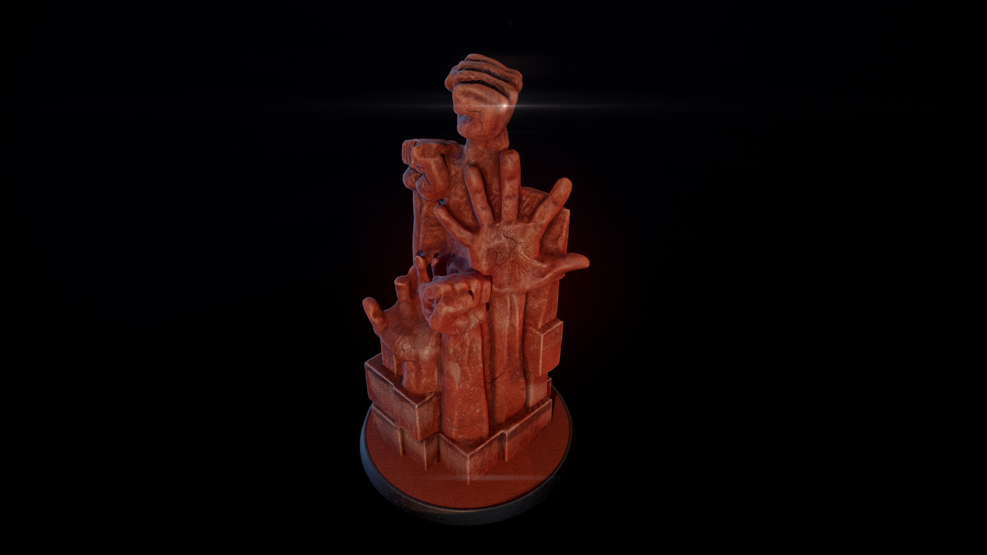 Hand Statue - 3D Model by vardanvh