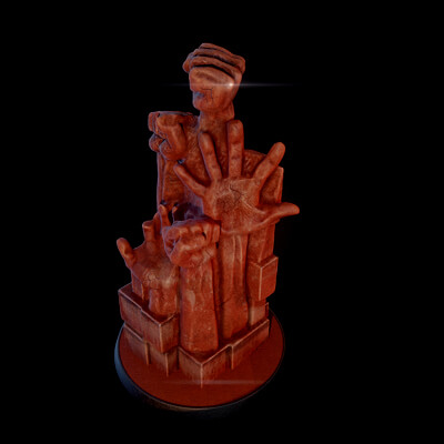 Hand Statue - 3D Model by vardanvh