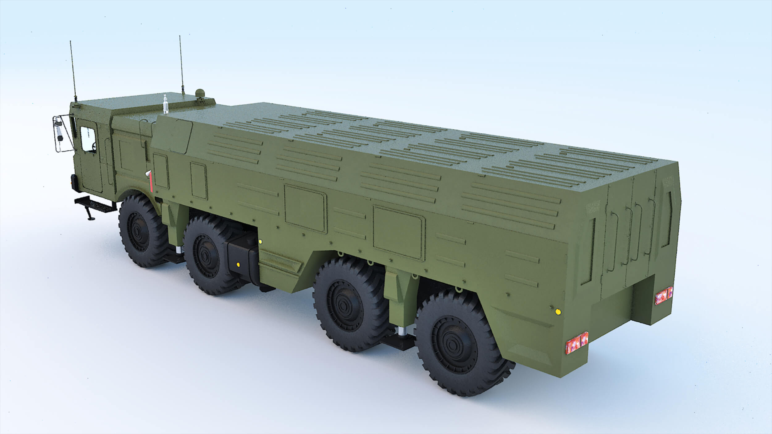 Iskander M Military Truck - 3D Model by vardanvh