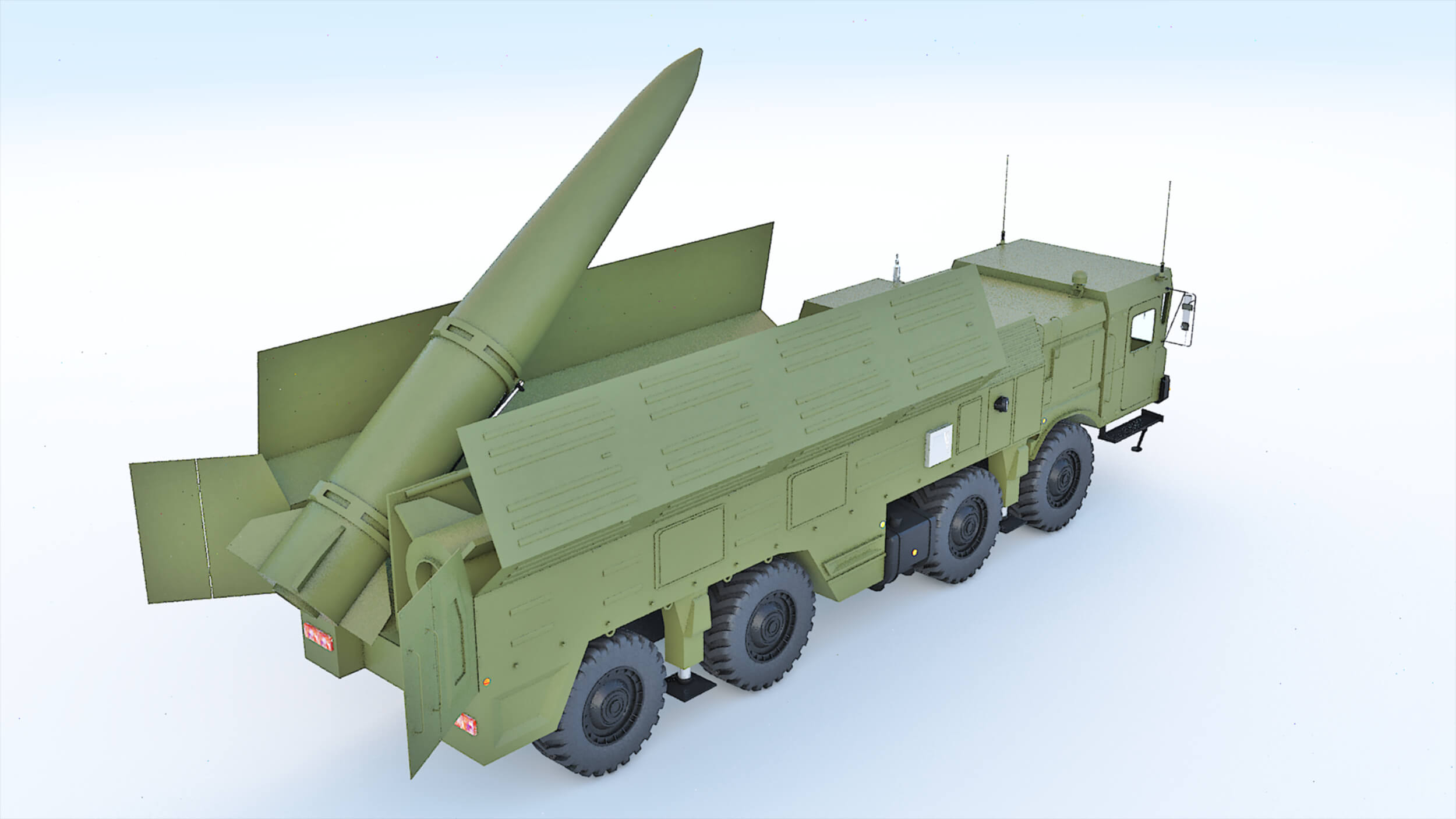 Iskander M Military Truck - 3D Model by vardanvh