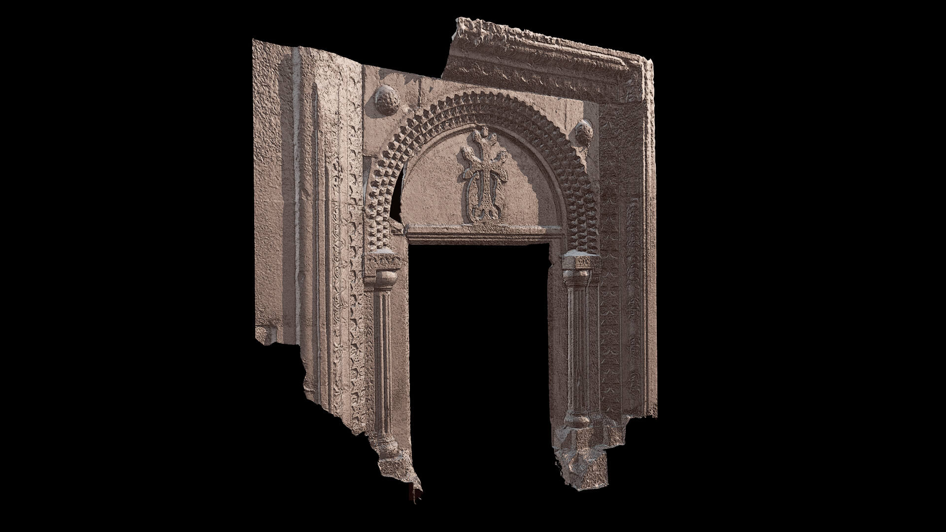 Medieval Armenian Monastery Portal - 3D Model by vardanvh