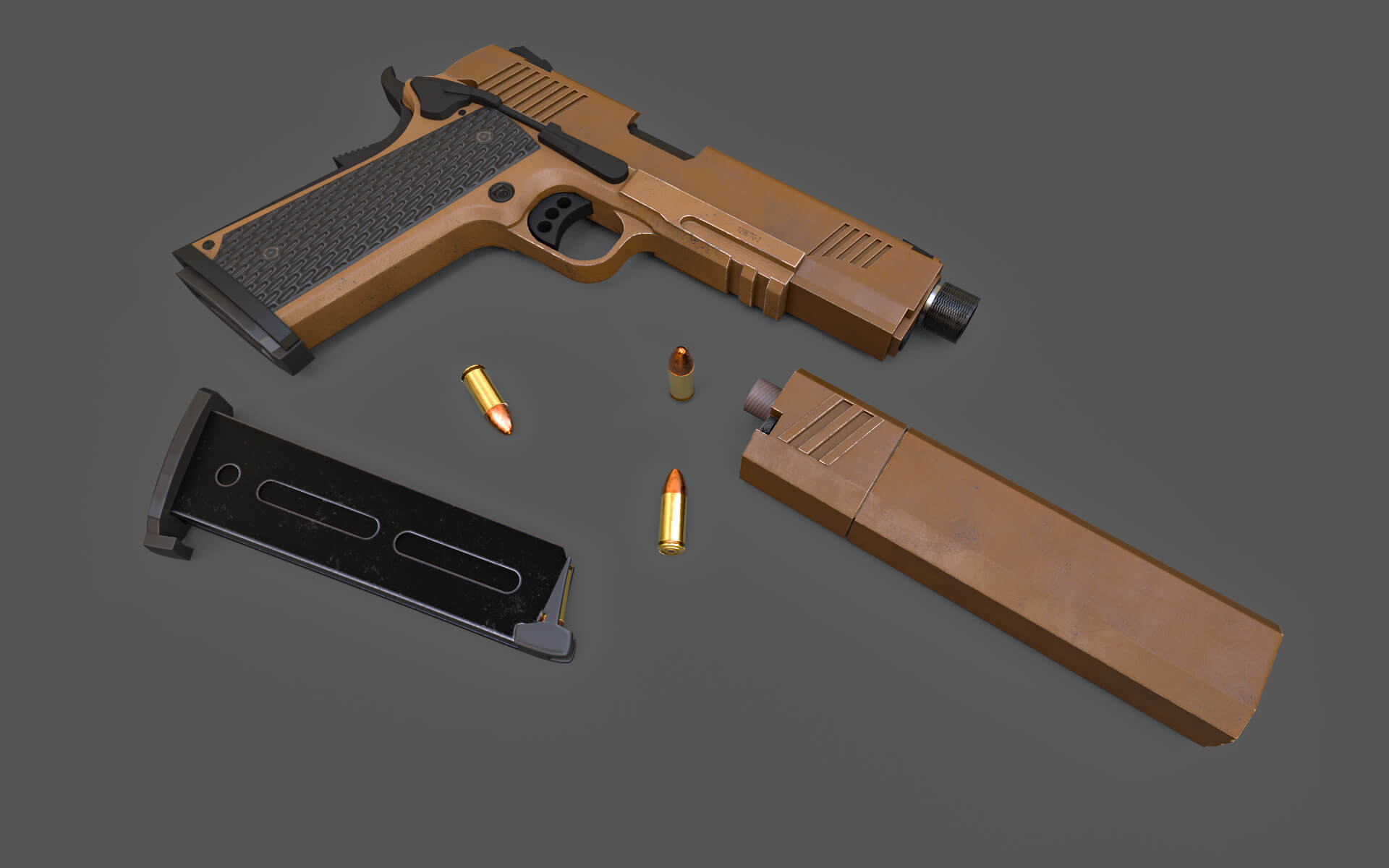 R28 TG-2 Brown-Black 3D Model by vardanvh