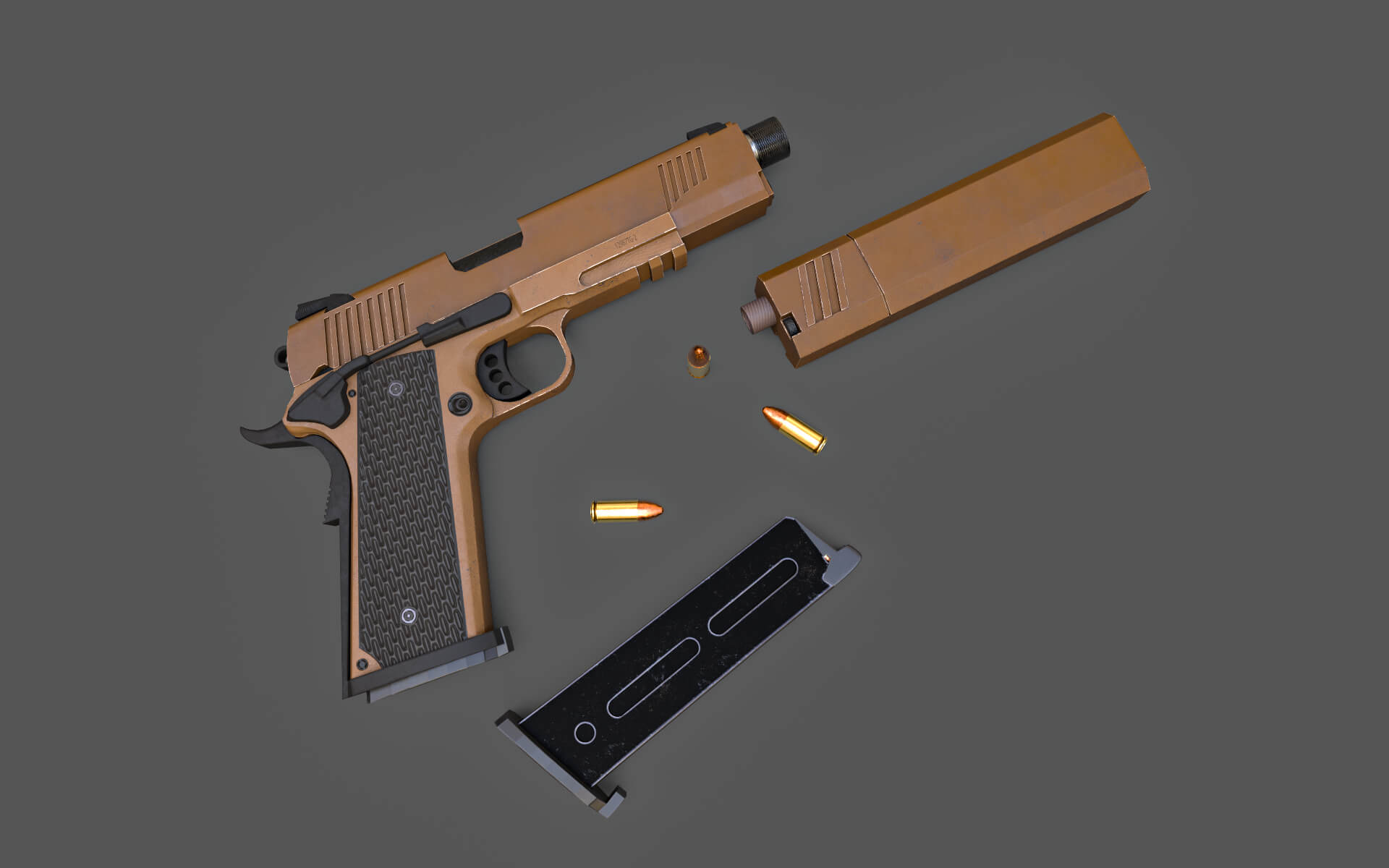 R28 TG-2 Brown-Black 3D Model by vardanvh