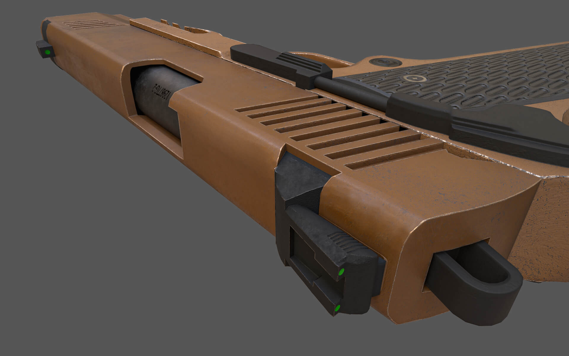 R28 TG-2 Brown-Black 3D Model by vardanvh