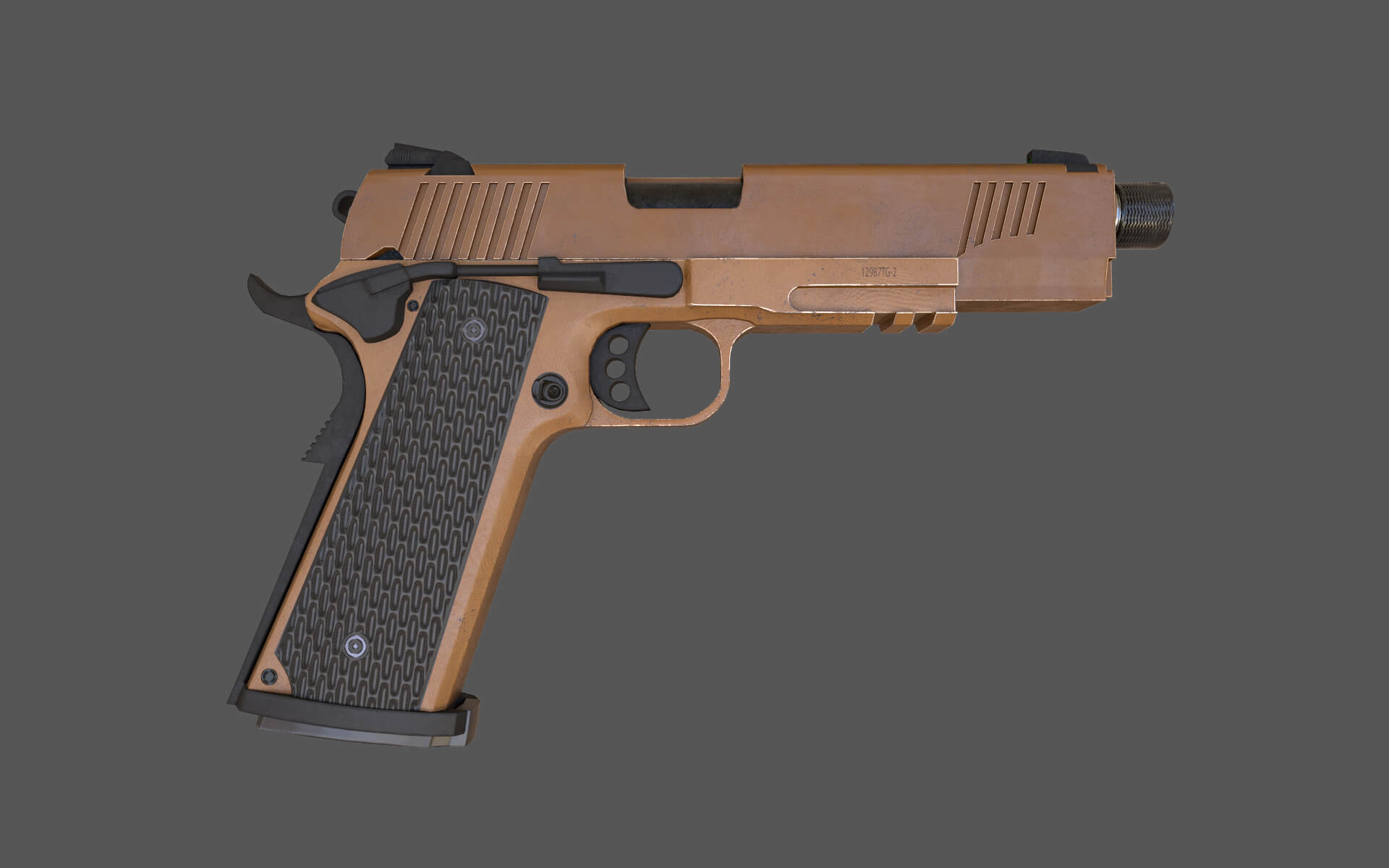 R28 TG-2 Brown-Black 3D Model by vardanvh