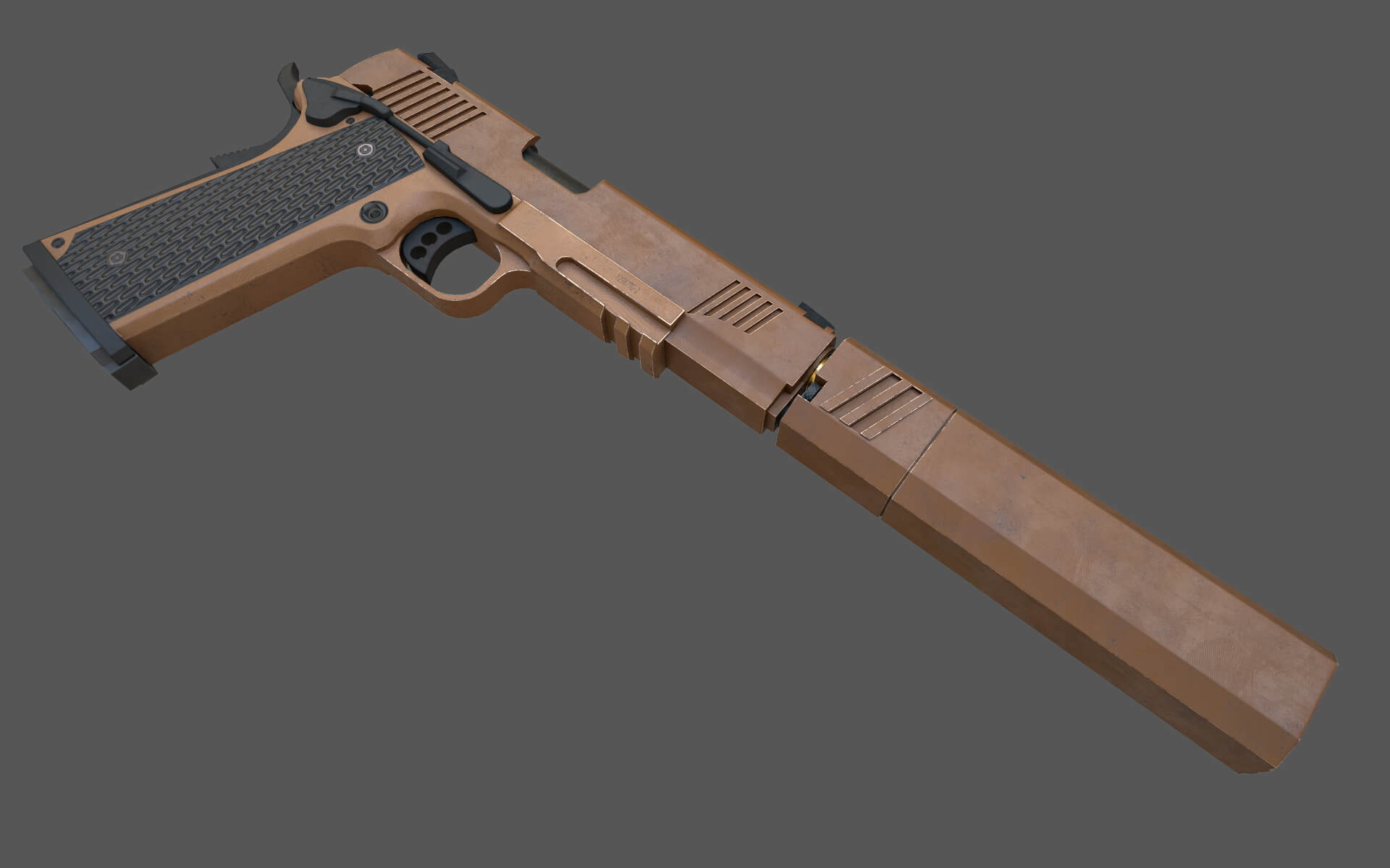 R28 TG-2 Brown-Black 3D Model by vardanvh