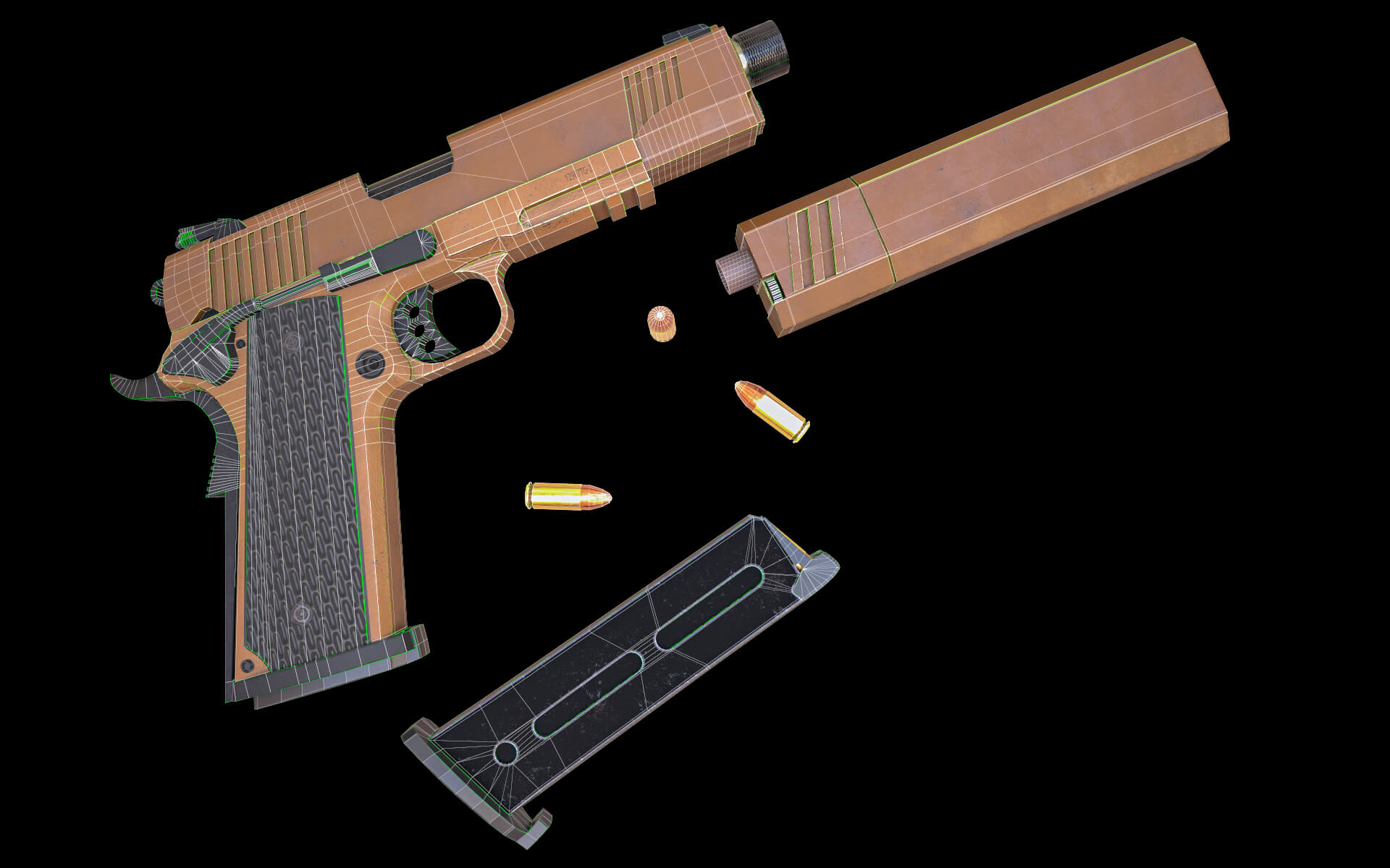 R28 TG-2 Brown-Black 3D Model by vardanvh