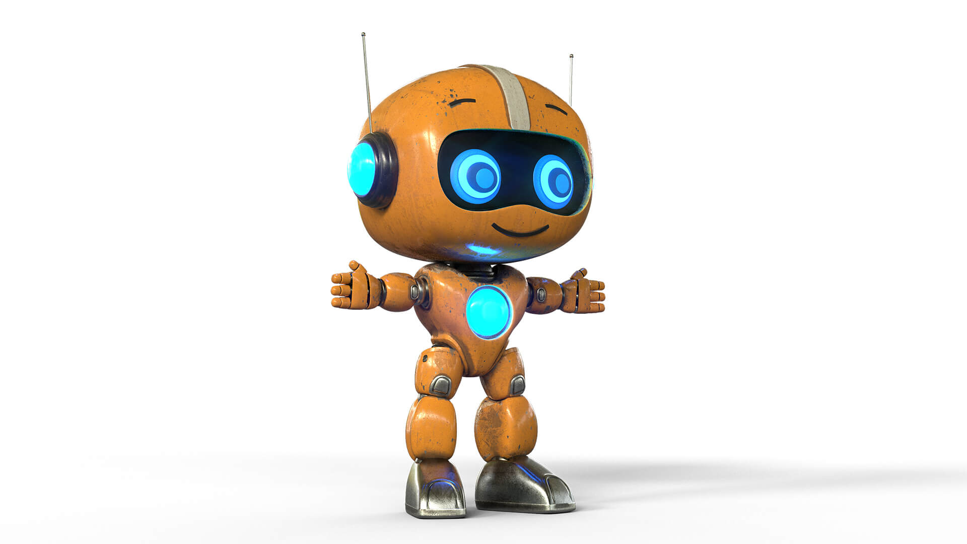 Cute Robot - 3D Model by vardanvh
