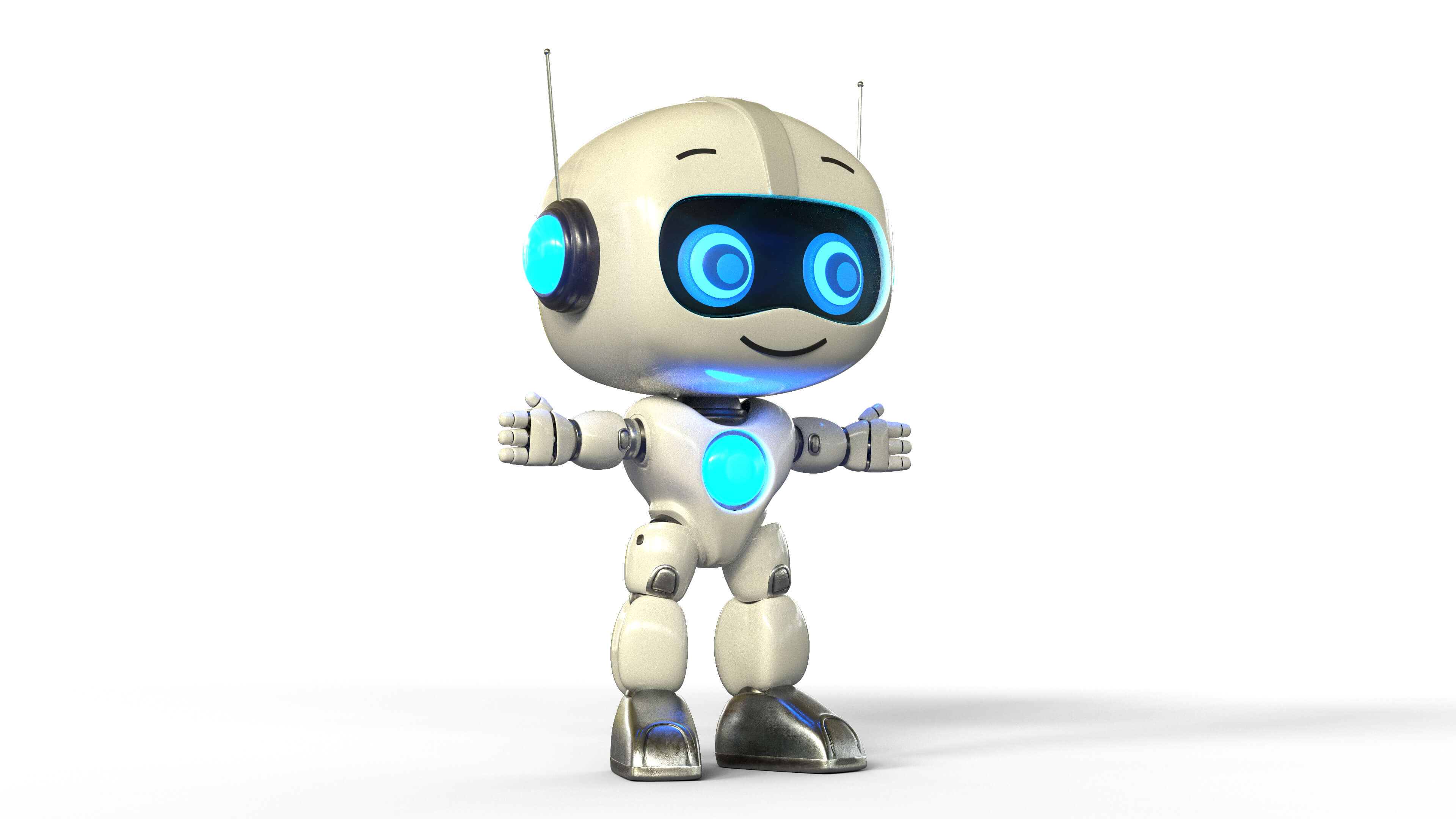 Cute Robot 3D Model by vardanvh