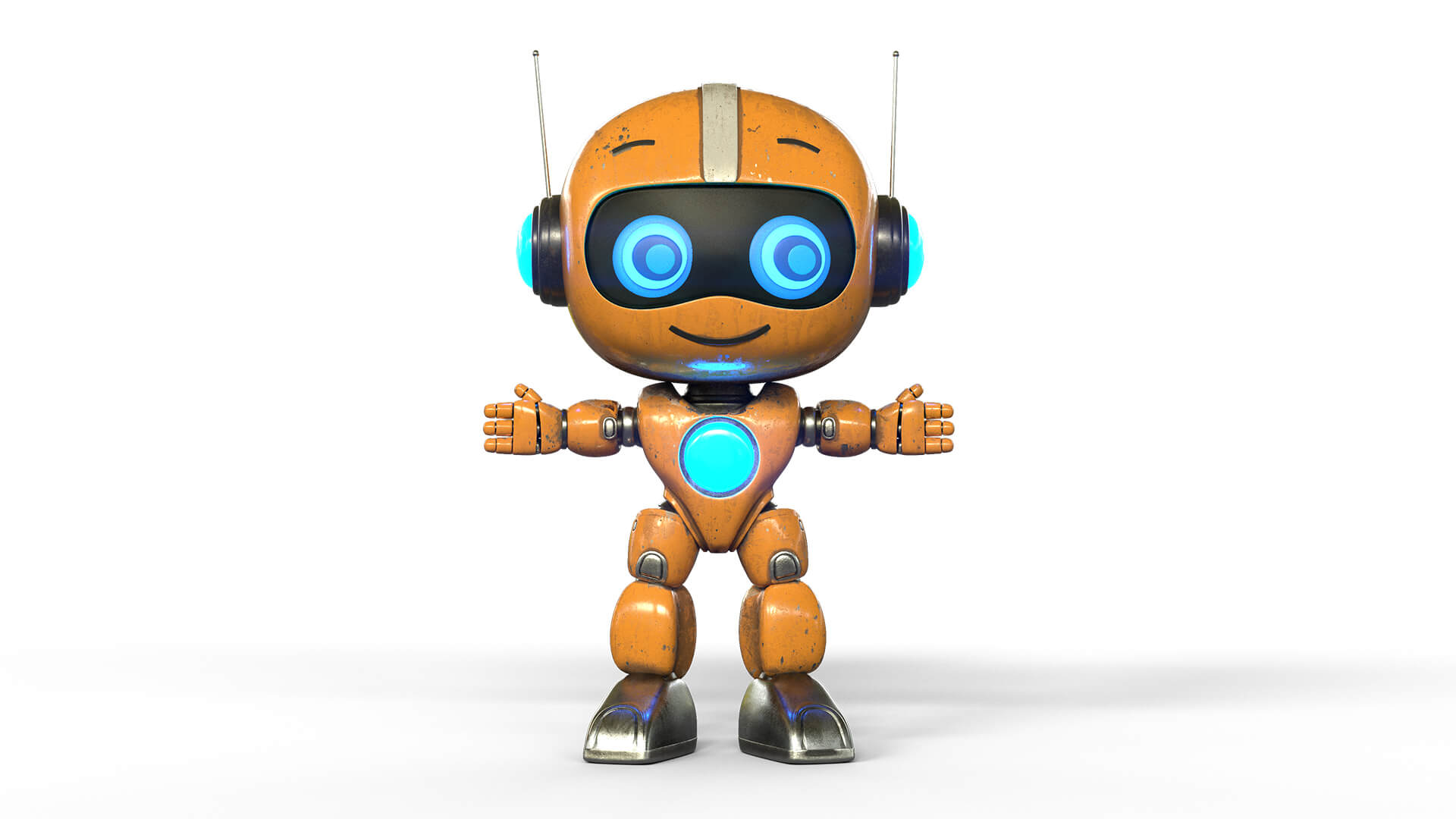 Cute Robot - 3D Model by vardanvh