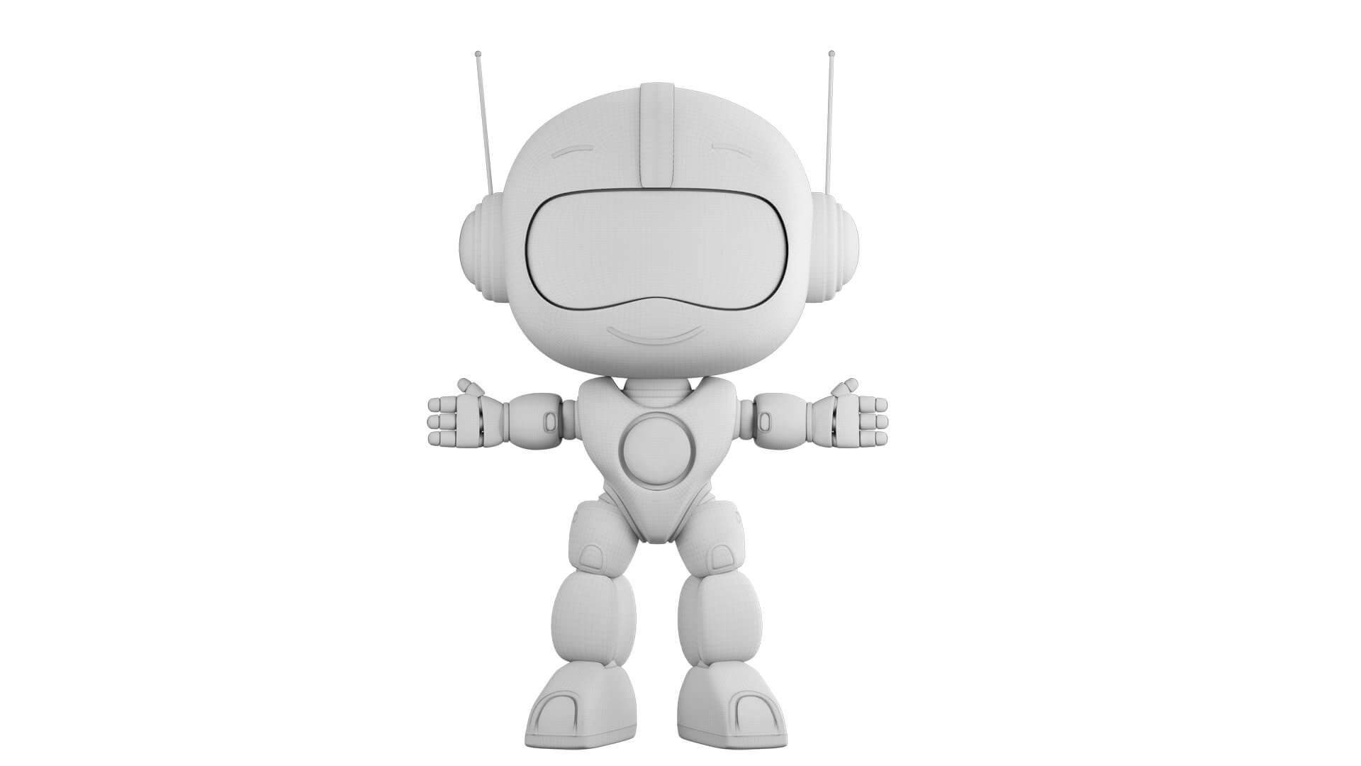 Cute Robot - 3D Model by vardanvh