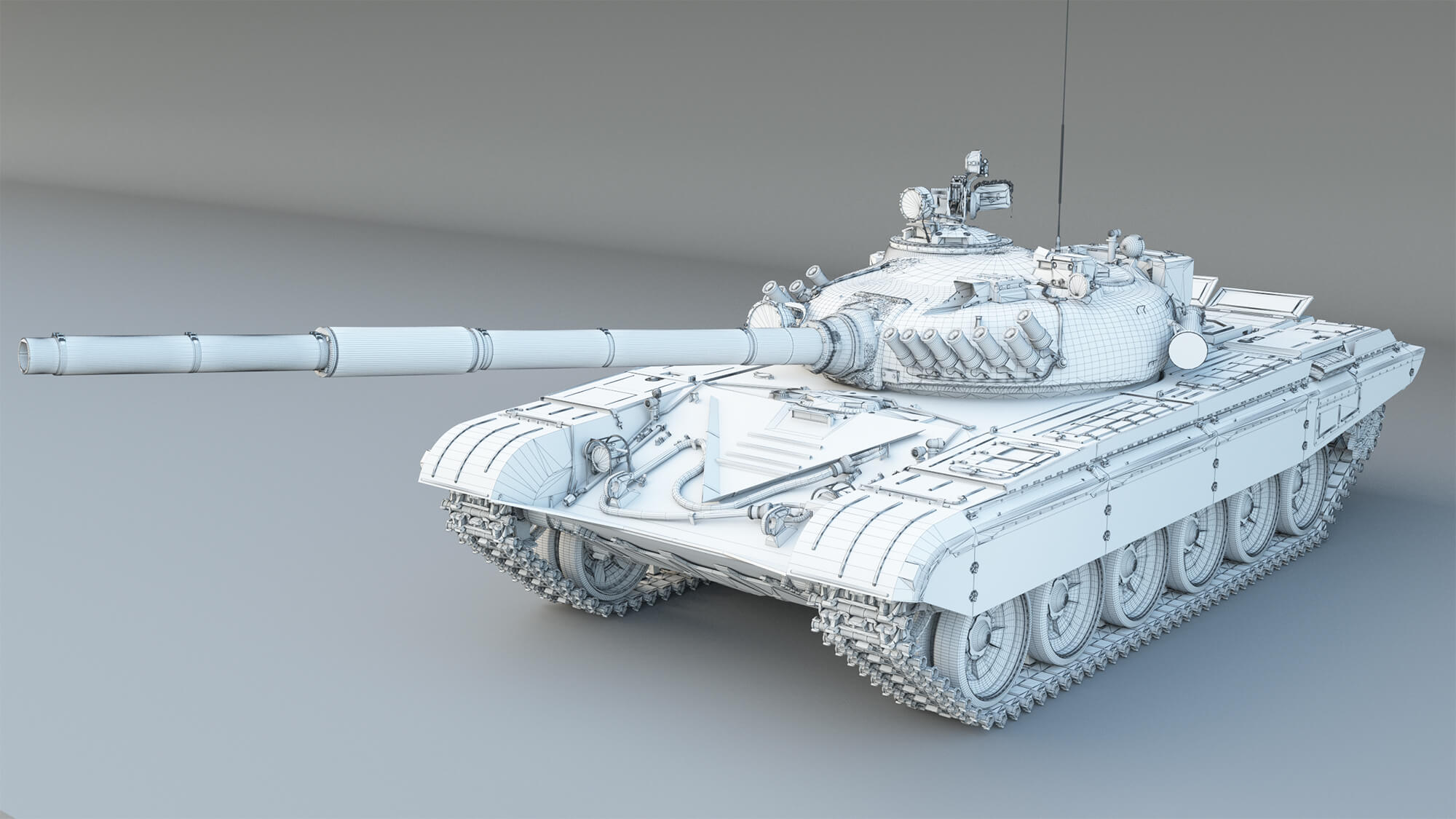 Tank T 72 - 3D Model by vardanvh