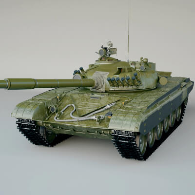Tank T 72 - 3D Model by vardanvh