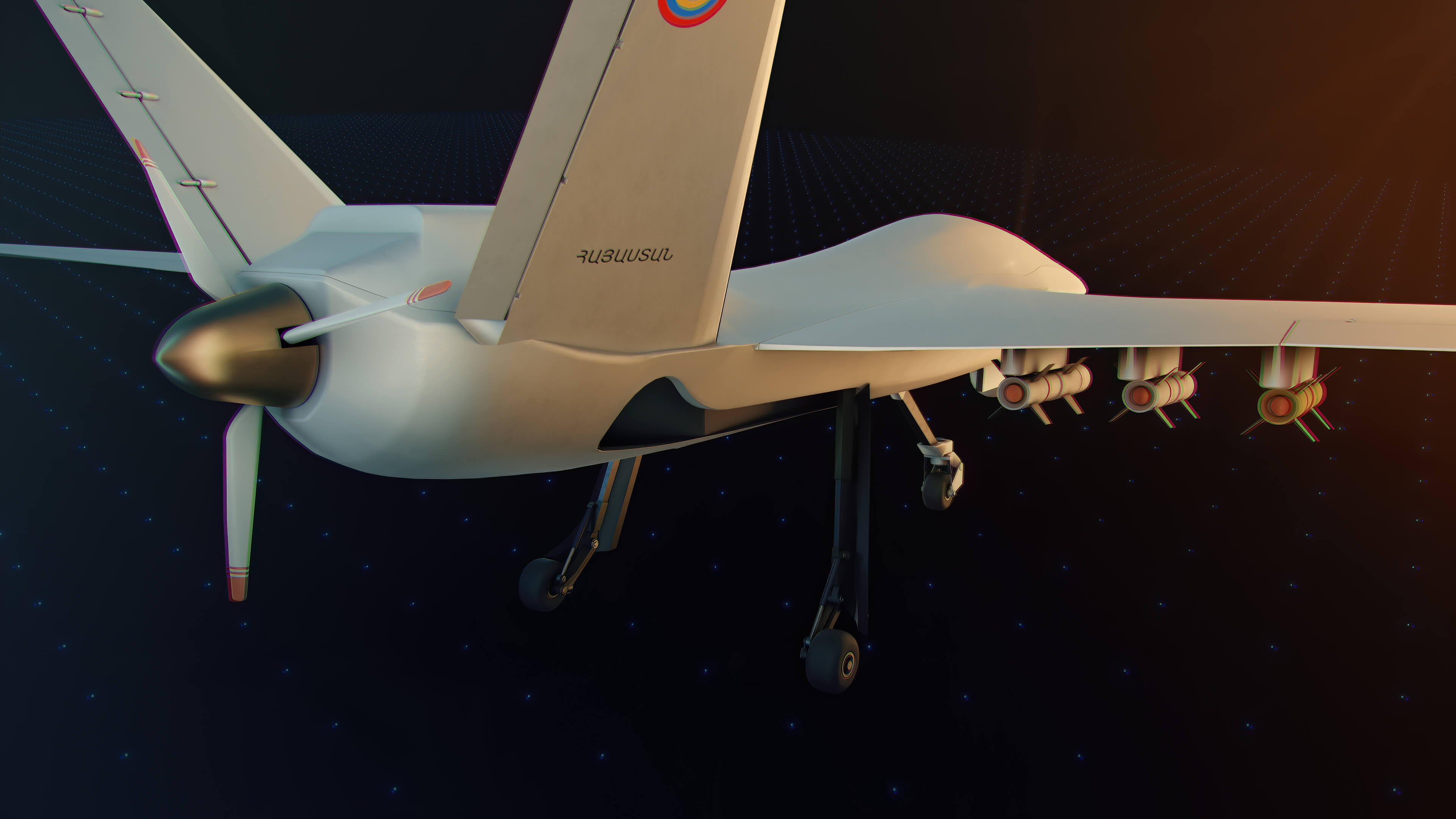 UAV Drone 3D Model by vardanvh