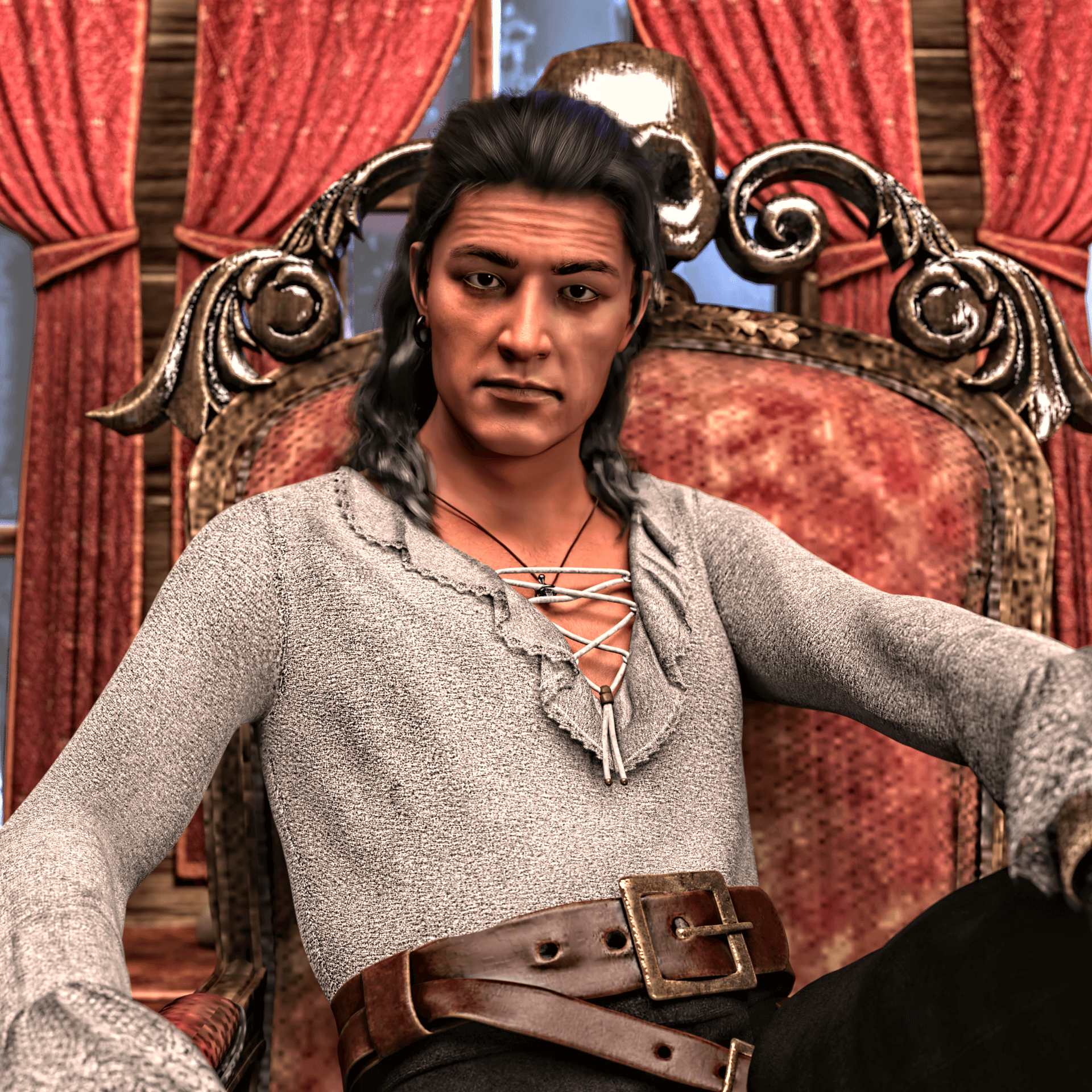 Captain V 3D Render, Digital Art by vcproductions3dx