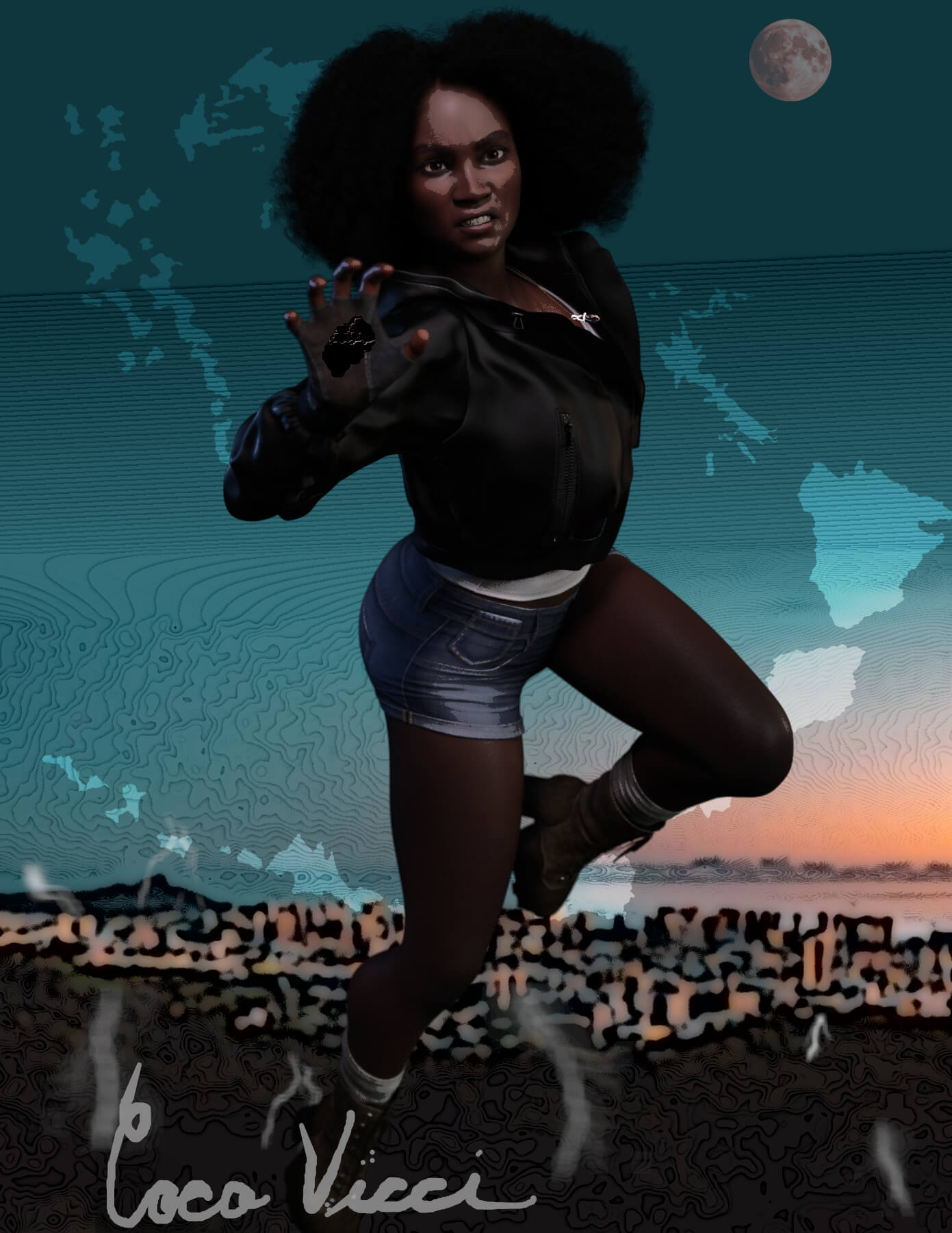 Concept Art 3D Render, Digital Art by vcproductions3dx