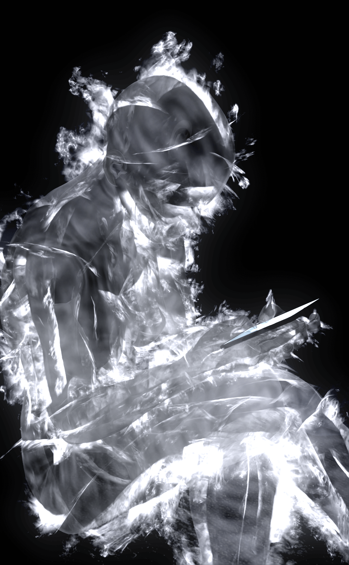 Ghosting 3D Render, Digital Art by vcproductions3dx