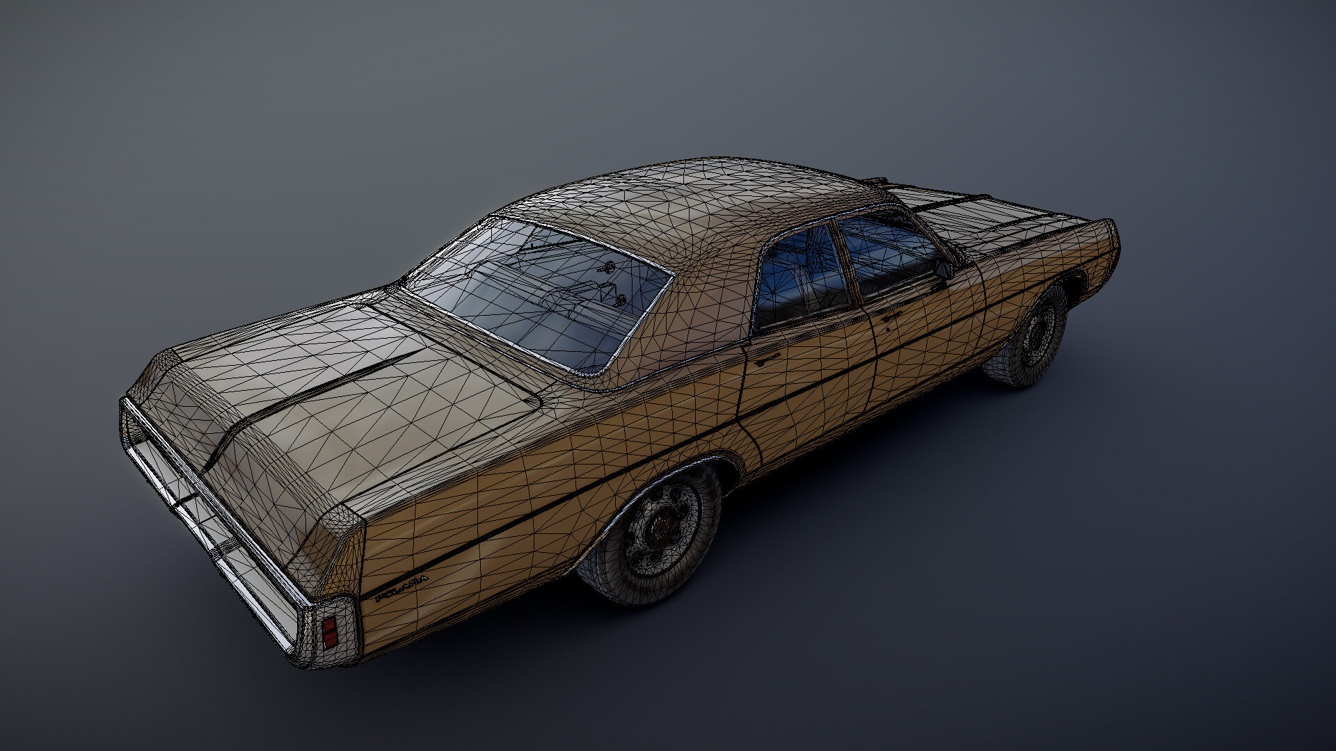 1970 Dodge Polara - 3D Model by Veaceslav Condraciuc