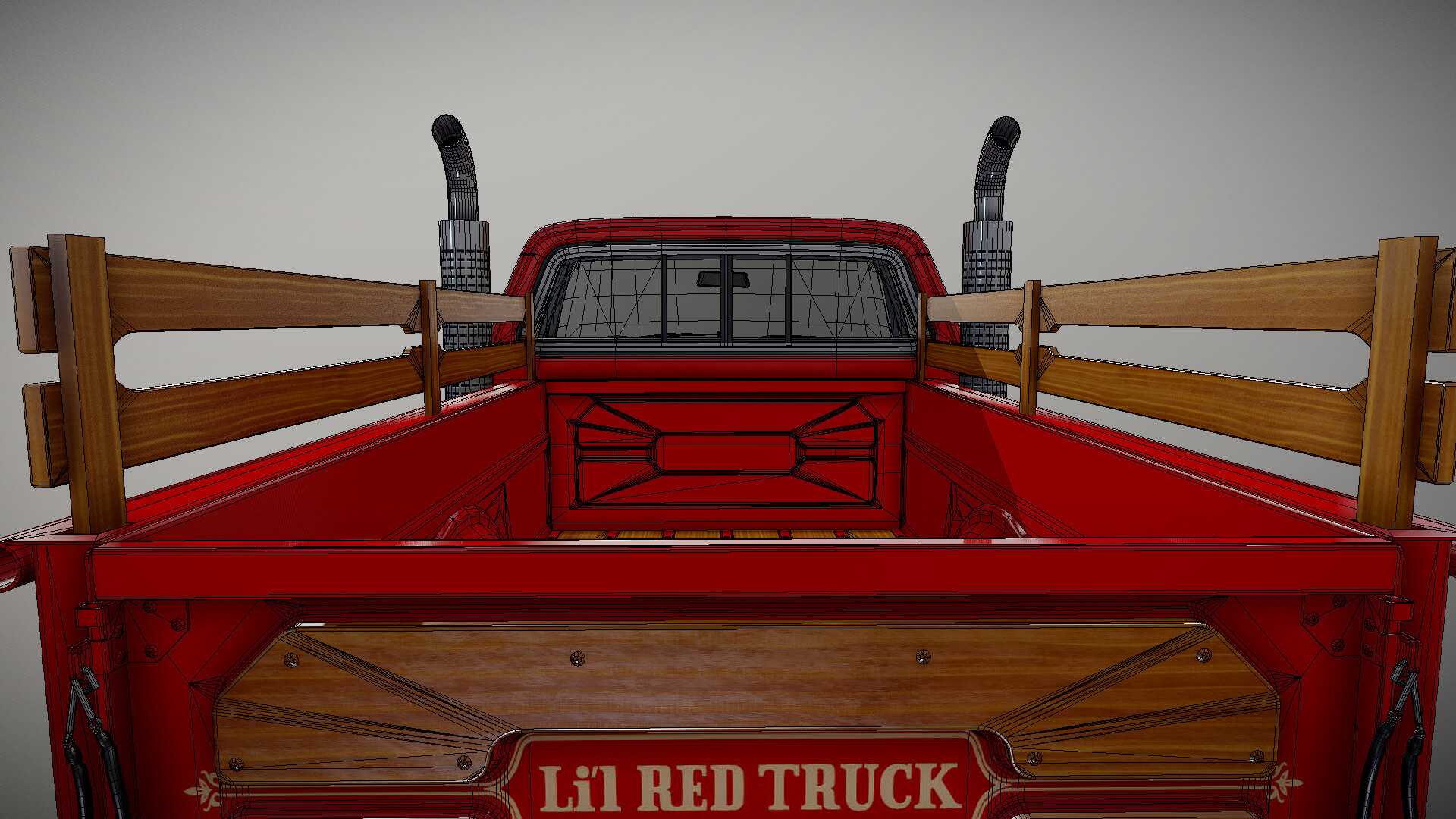 1979 Dodge Lil Red Express Truck - 3D Model by Veaceslav Condraciuc