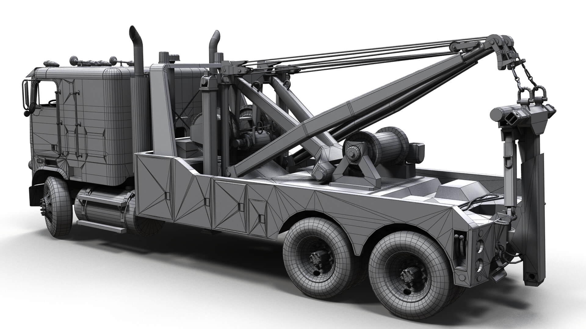 1980 Freightliner Heavy Wrecker - 3D Model by Veaceslav Condraciuc