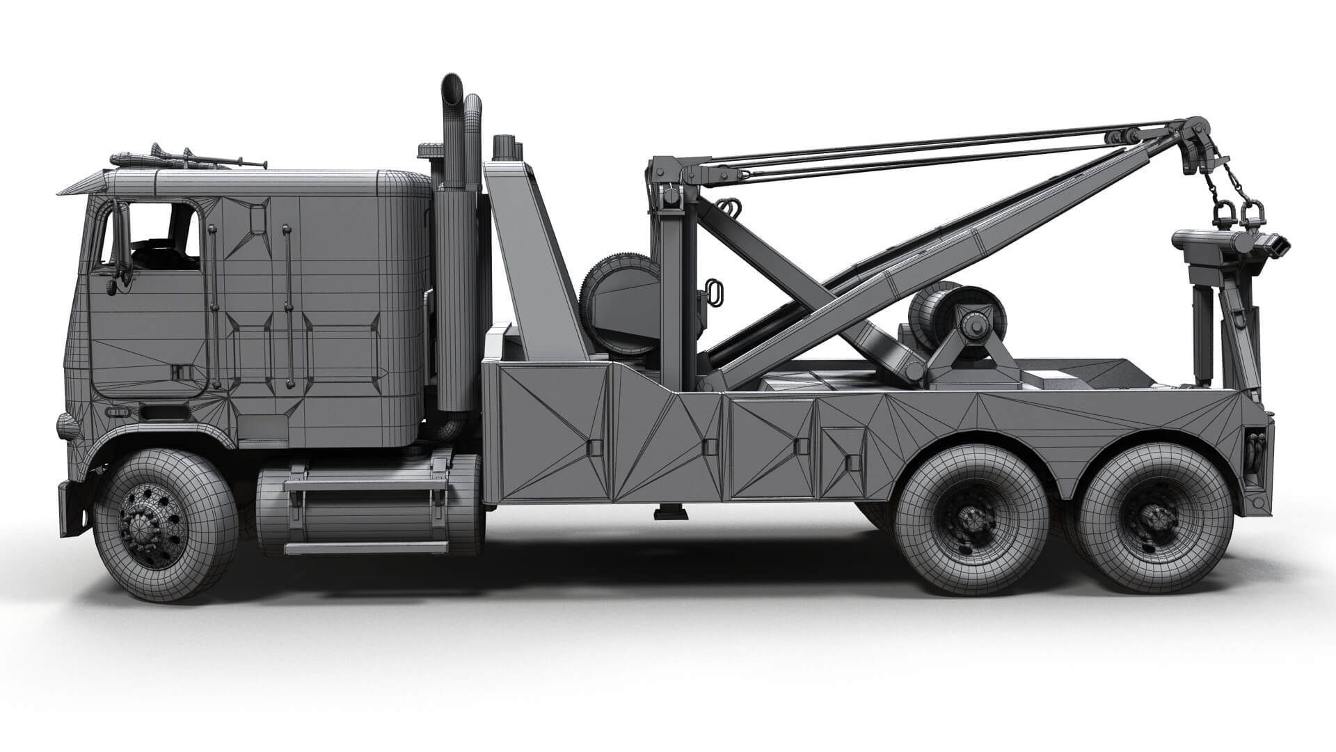 1980 Freightliner Heavy Wrecker - 3D Model by Veaceslav Condraciuc