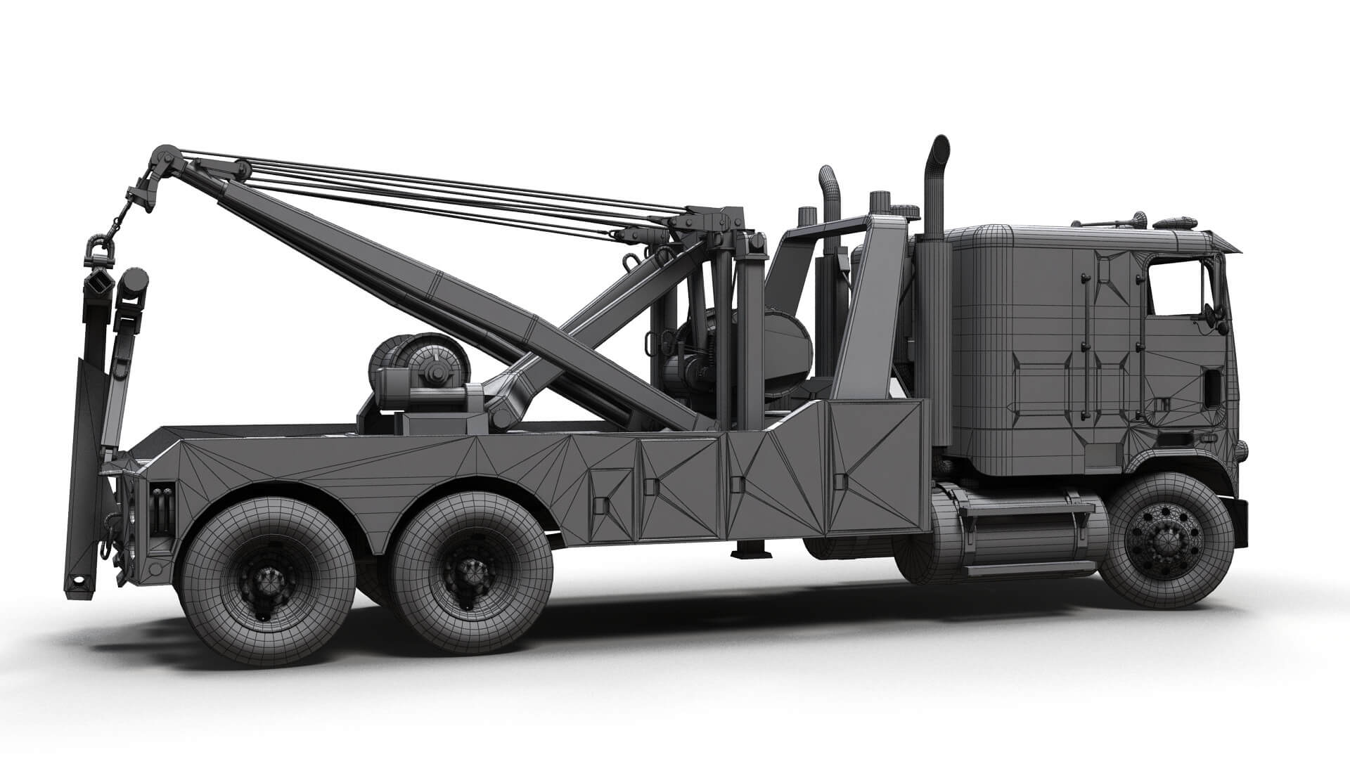 1980 Freightliner Heavy Wrecker - 3D Model by Veaceslav Condraciuc