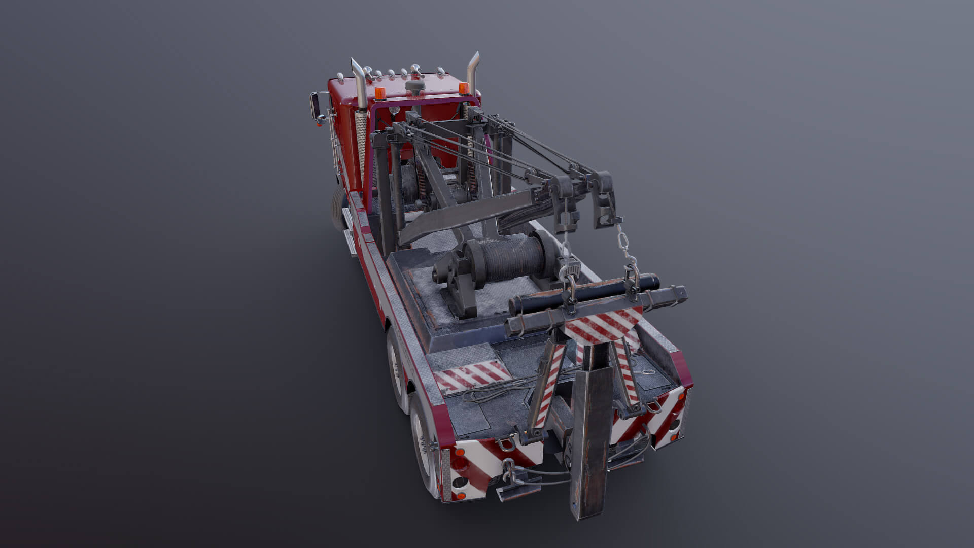 1980 Freightliner Heavy Wrecker - 3D Model by Veaceslav Condraciuc