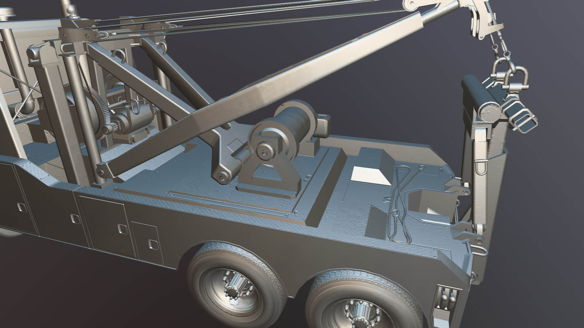 1980 Freightliner Heavy Wrecker - 3D Model by Veaceslav Condraciuc