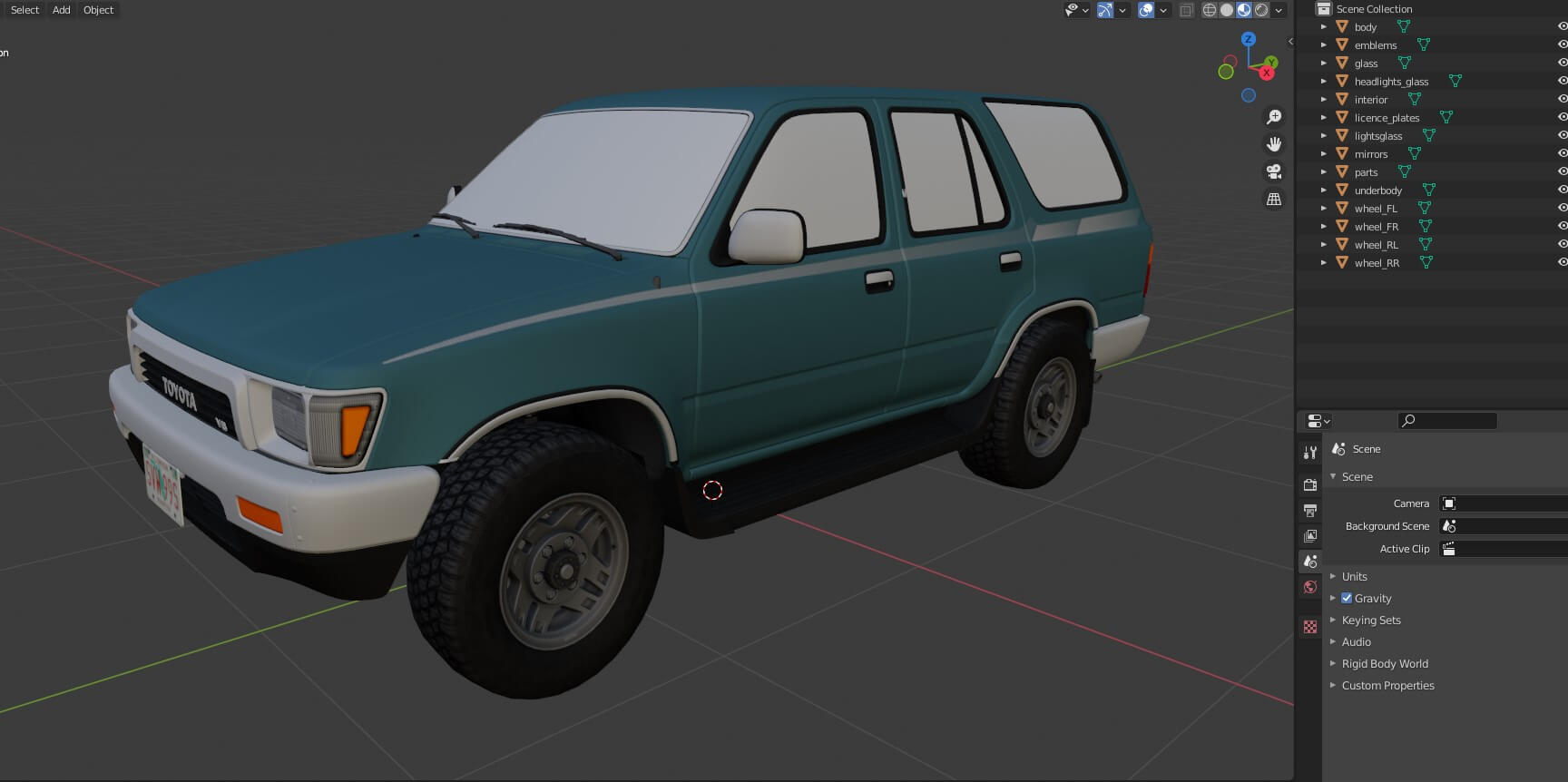 1990 Toyota 4Runner - 3D Model by Veaceslav Condraciuc