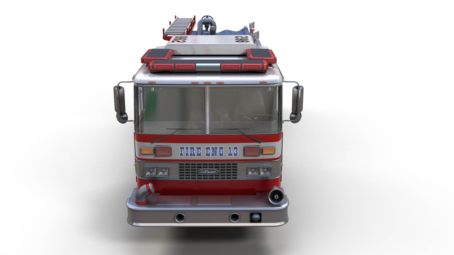1995 Pierce Arrow Fire Truck - 3D Model by Veaceslav Condraciuc