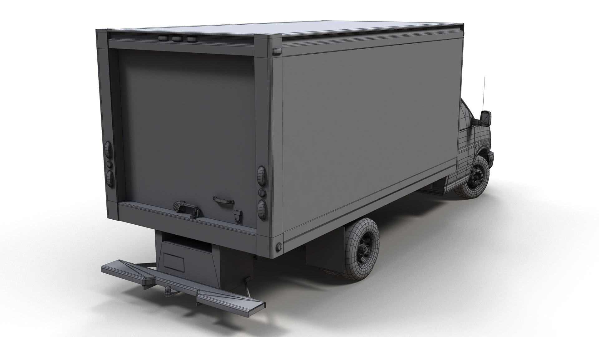 2010 Industrial Box Van - 3D Model by Veaceslav Condraciuc