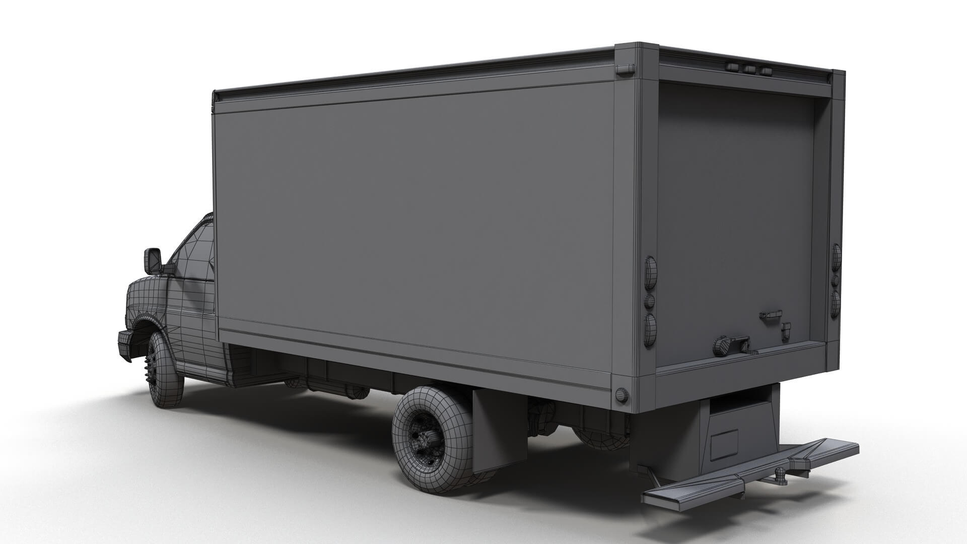 2010 Industrial Box Van - 3D Model by Veaceslav Condraciuc