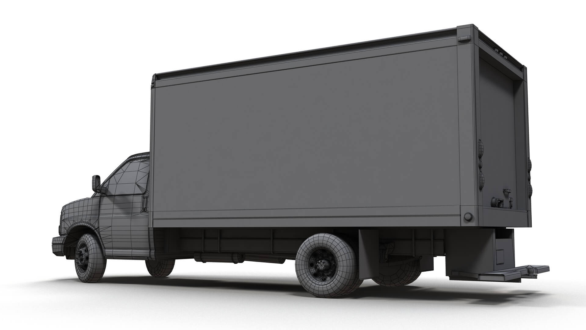2010 Industrial Box Van - 3D Model by Veaceslav Condraciuc
