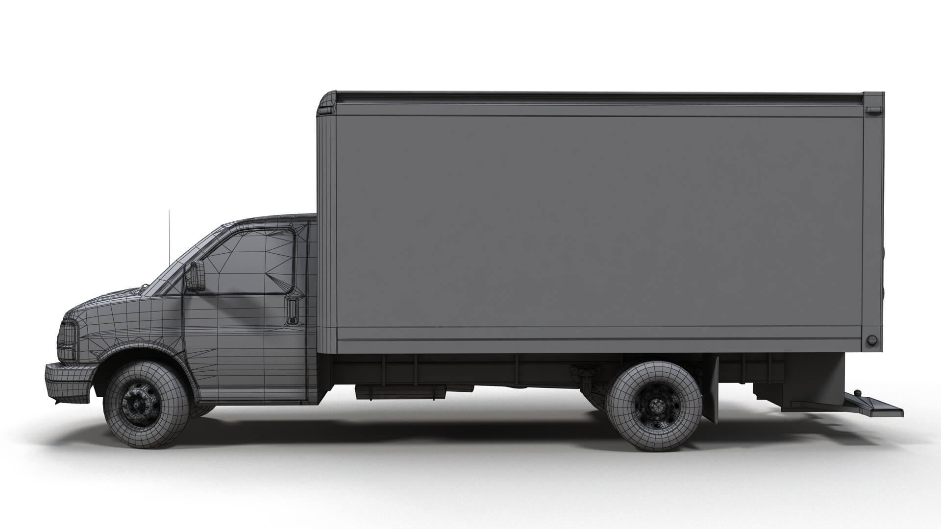 2010 Industrial Box Van - 3D Model by Veaceslav Condraciuc
