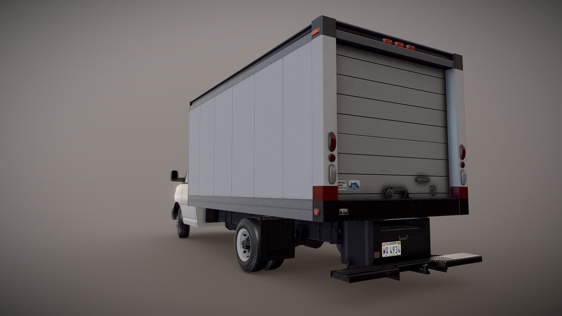 2010 Industrial Box Van - 3D Model by Veaceslav Condraciuc