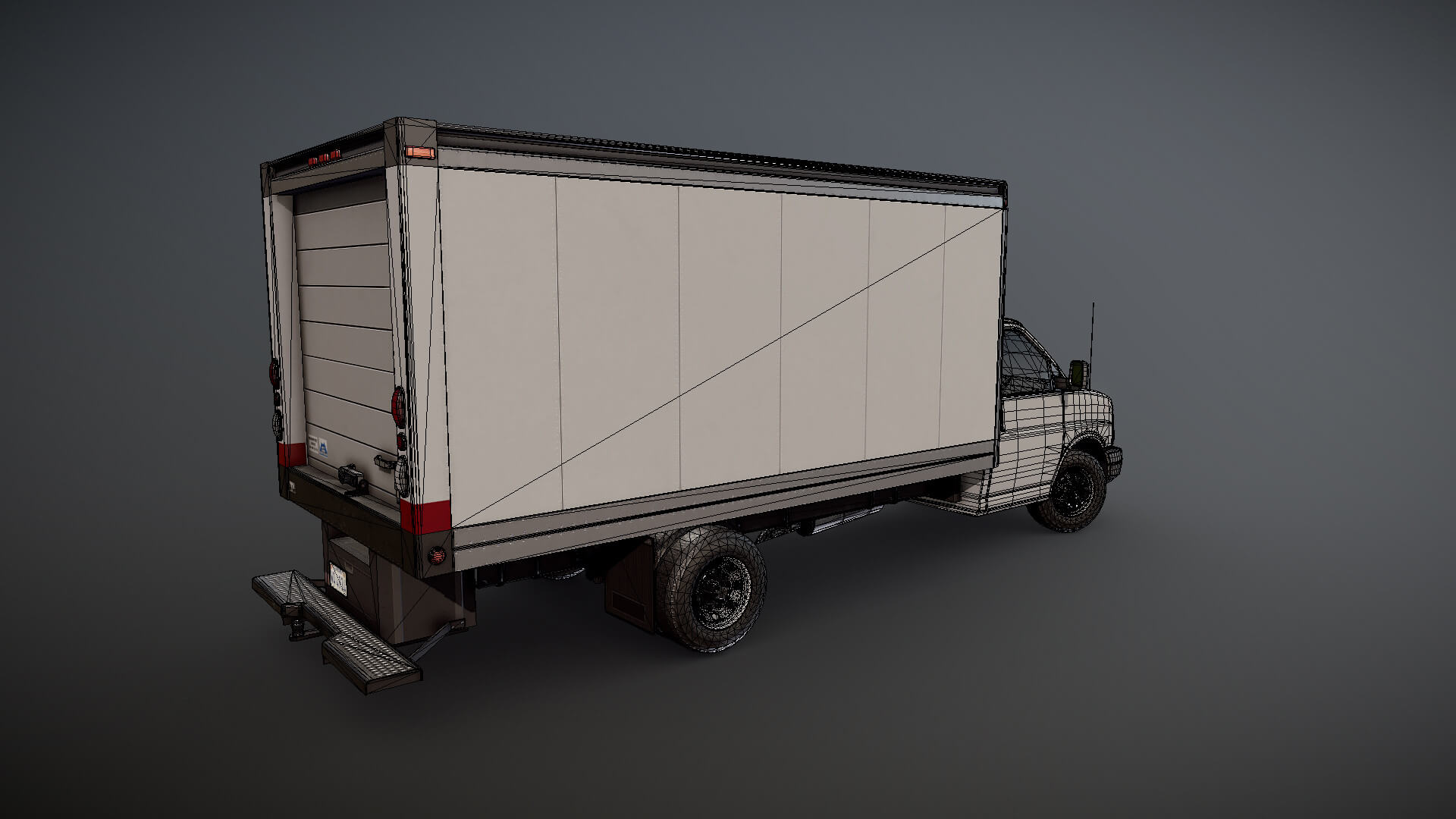 2010 Industrial Box Van - 3D Model by Veaceslav Condraciuc