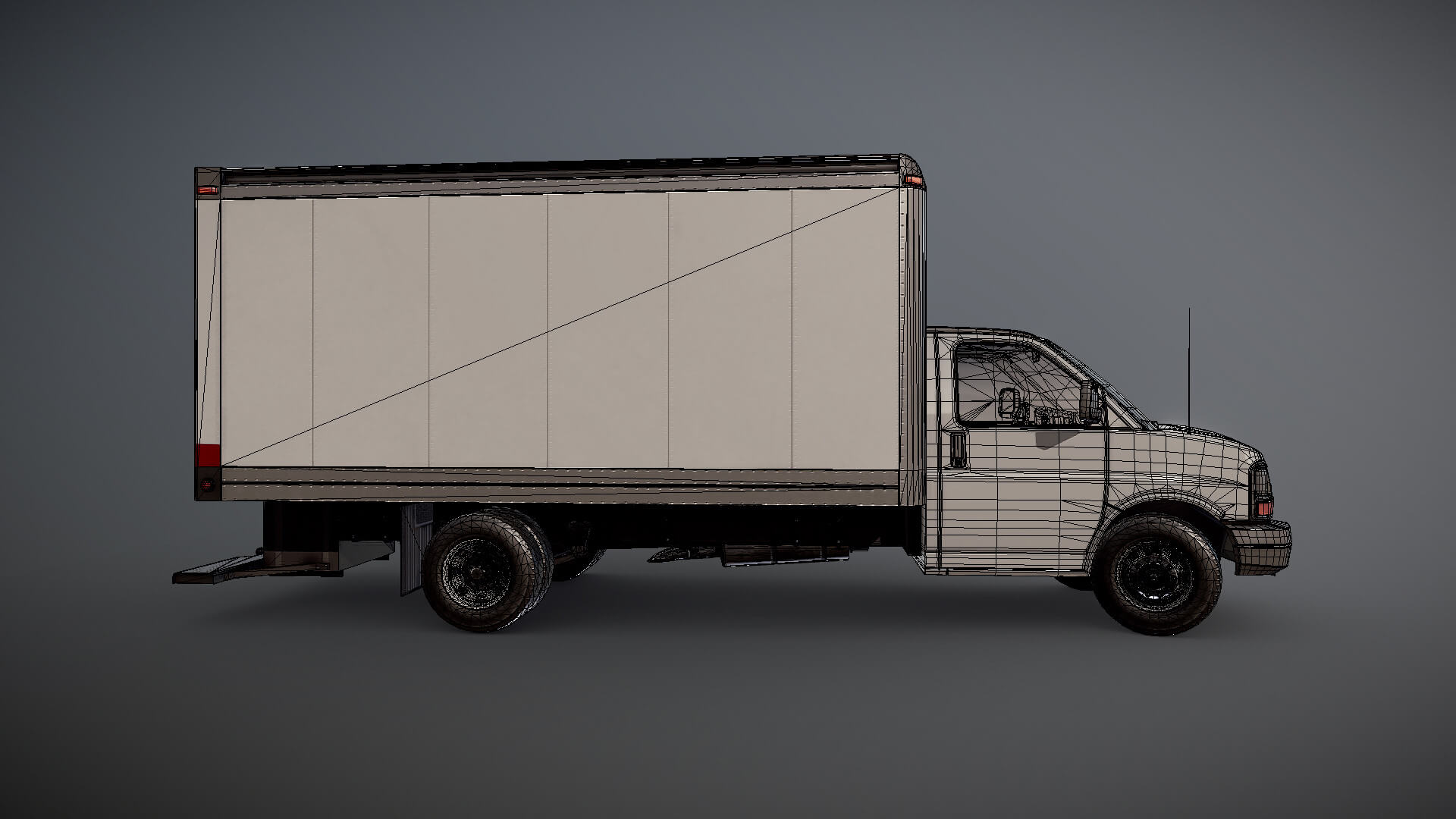 2010 Industrial Box Van - 3D Model by Veaceslav Condraciuc