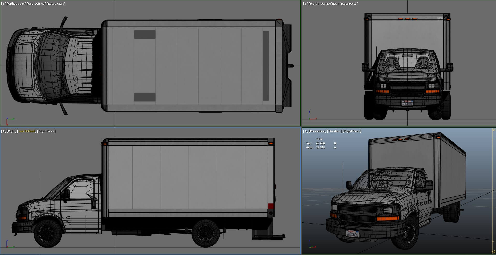 2010 Industrial Box Van - 3D Model by Veaceslav Condraciuc