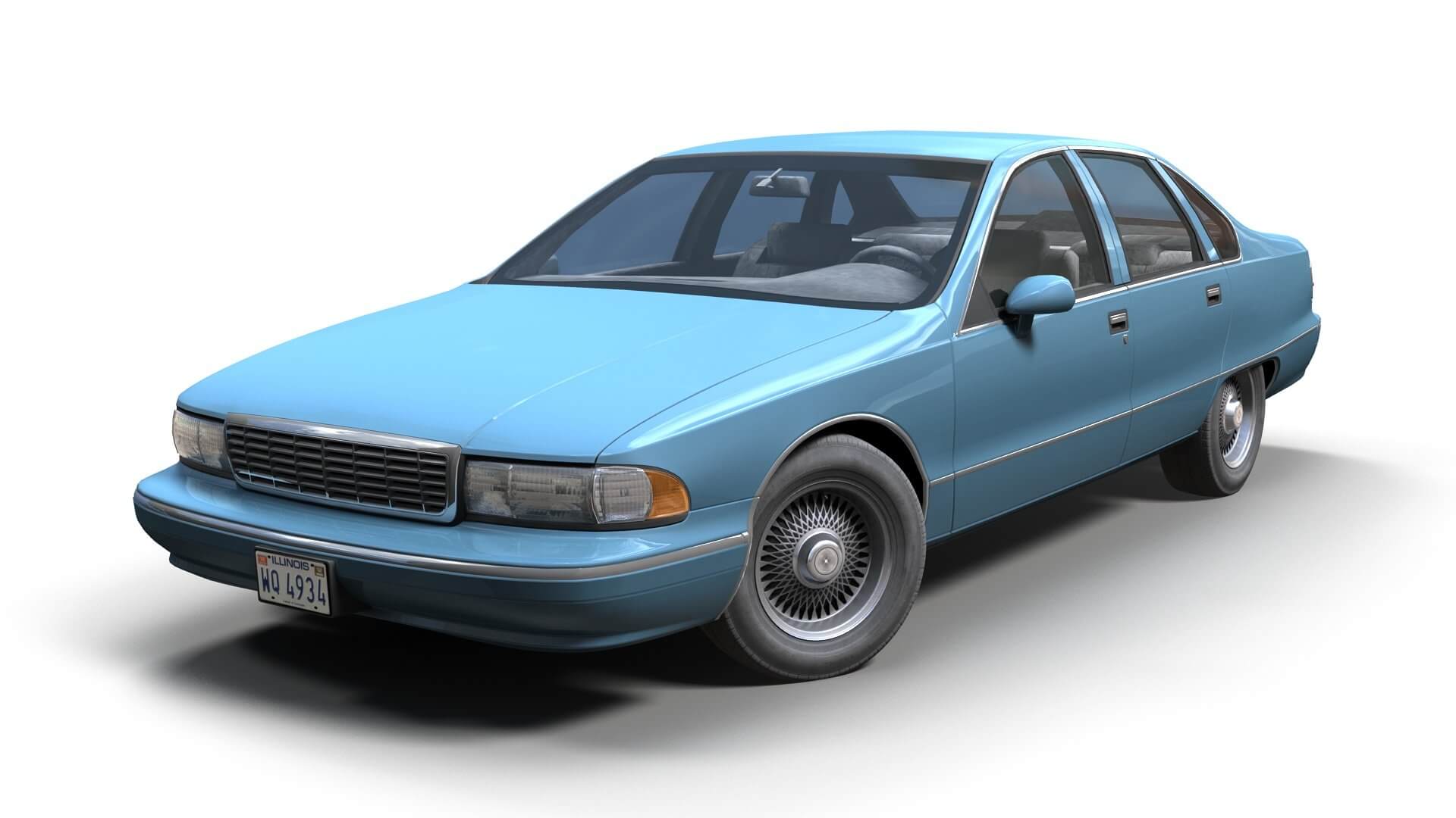90s Generic Sedan - 3D Model by Veaceslav Condraciuc