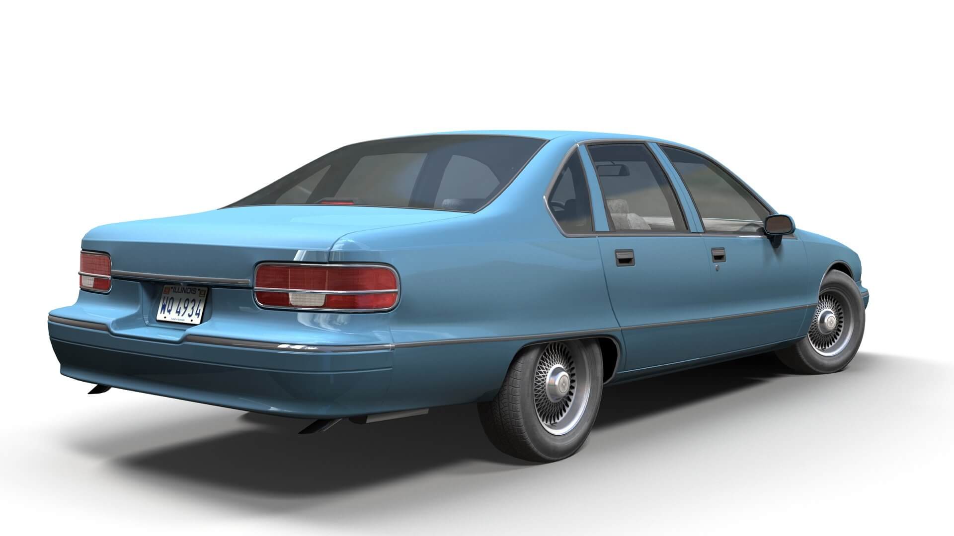 90s Generic Sedan - 3D Model by Veaceslav Condraciuc