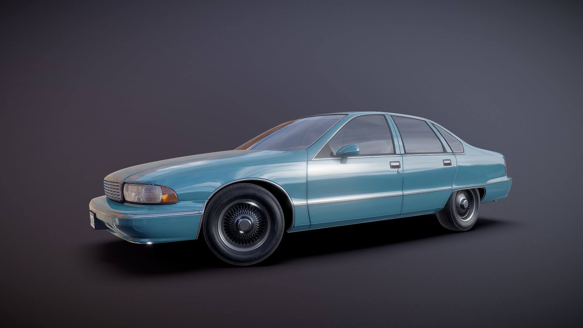 90s Generic Sedan - 3D Model by Veaceslav Condraciuc
