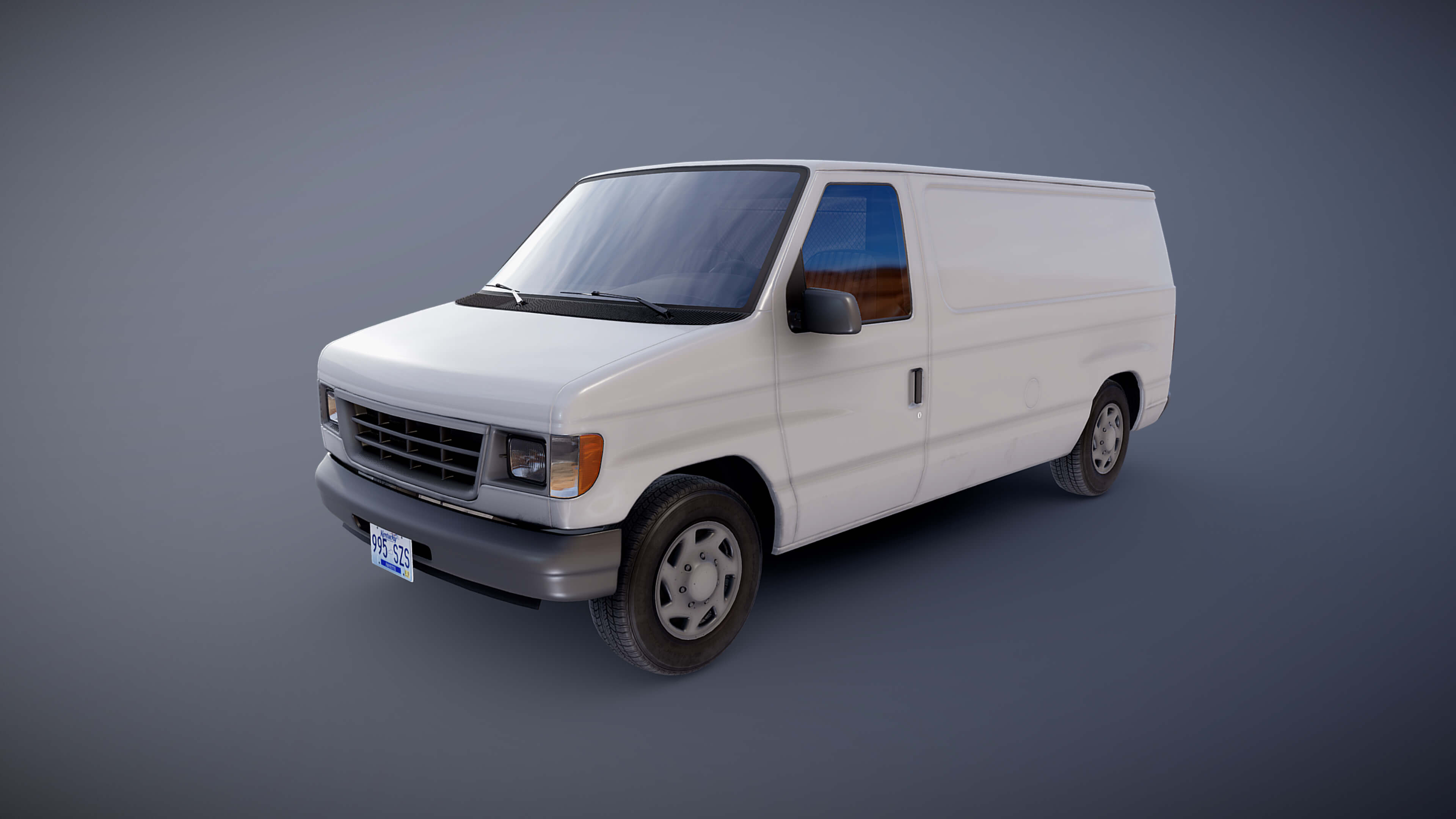 90S Industrial Van - 3D Model by Veaceslav Condraciuc
